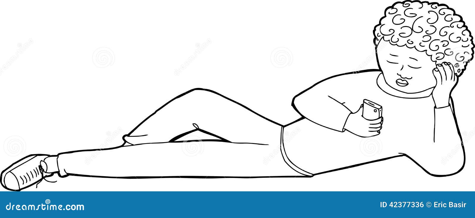 Youth Using Phone stock vector. Illustration of smart - 42377336