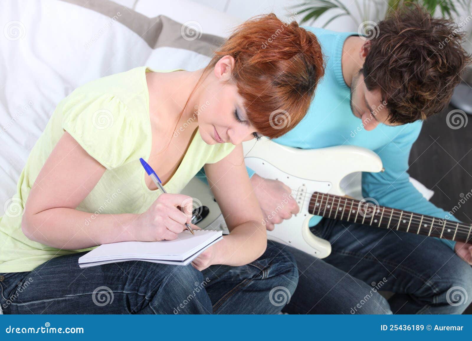 Youth writing a song stock image. Image of recreation - 25436189