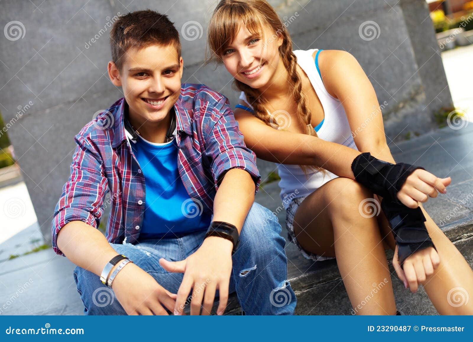 Youthful Couple Stock Image Image Of Portrait Friendship 23290487