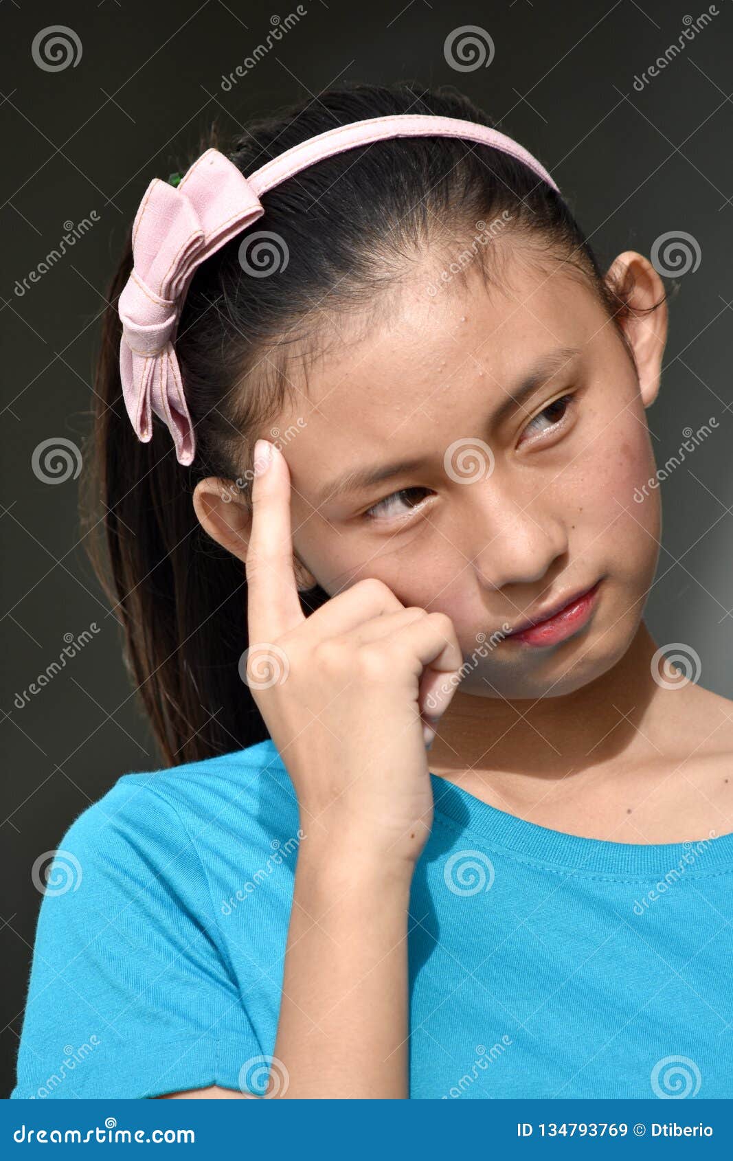 Youthful Girl Decision Making Stock Image - Image of thinker, beautiful ...