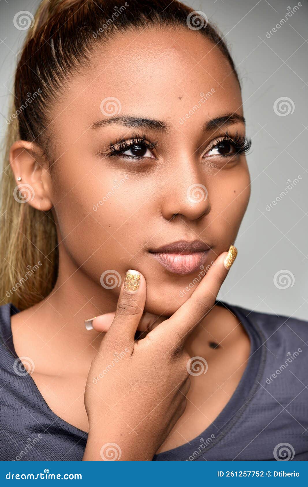 A Youthful Girl Making a Decision Stock Photo - Image of thinker ...