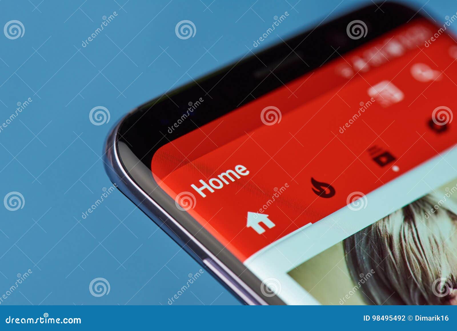 Youtube application menu editorial photography. Image of information ...