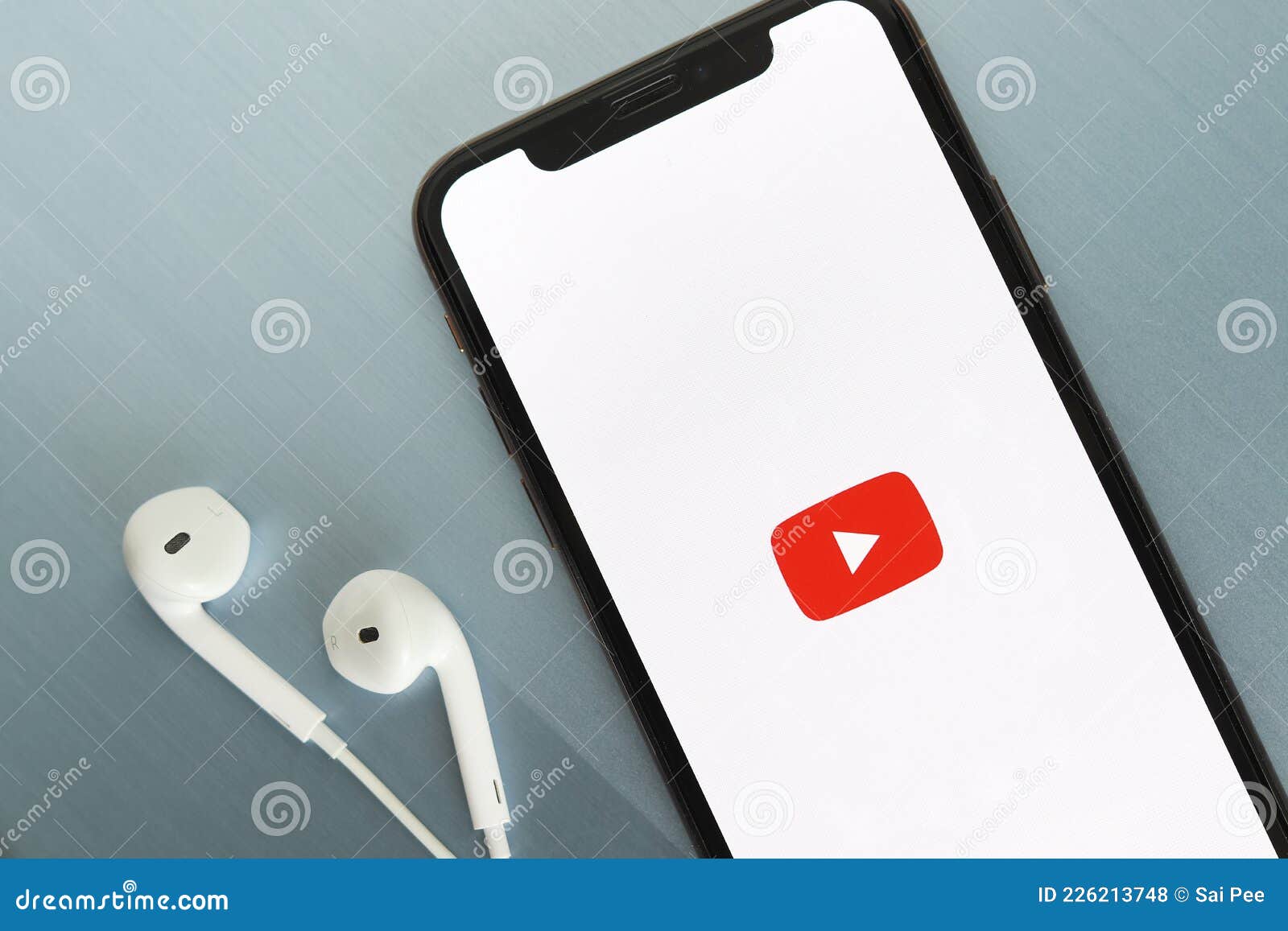 Youtube Application on Mobile Phone Screen. Editorial Stock Photo ...