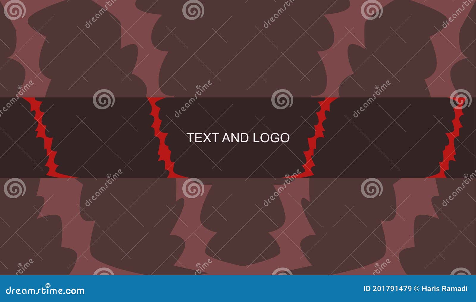 YouTube Channel Banner Red Abstract Template Stock Vector ...
