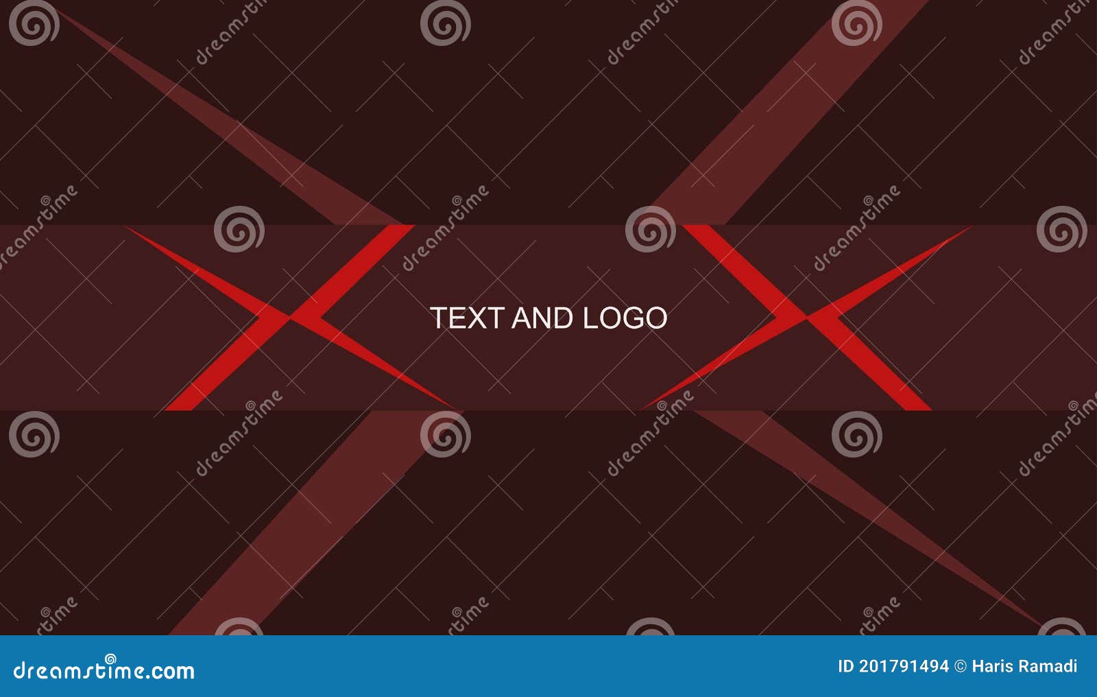 YouTube Channel Banner Red Abstract Template Stock Vector ...