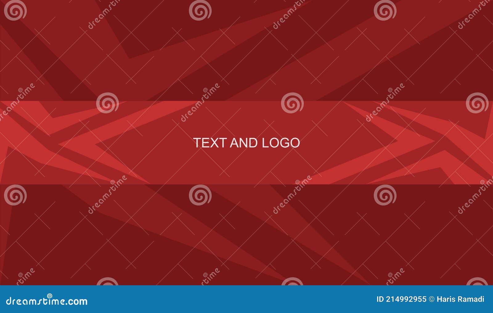 YouTube Channel Banner Red Abstract Template Stock Vector ...