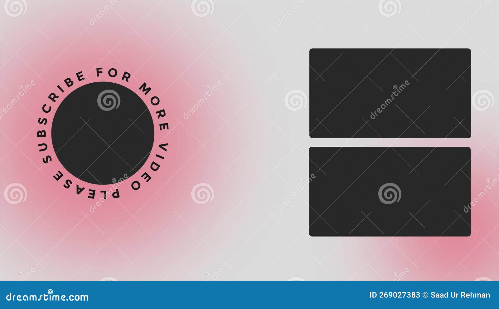 YouTube End Screen stock illustration. Illustration of design - 269027383