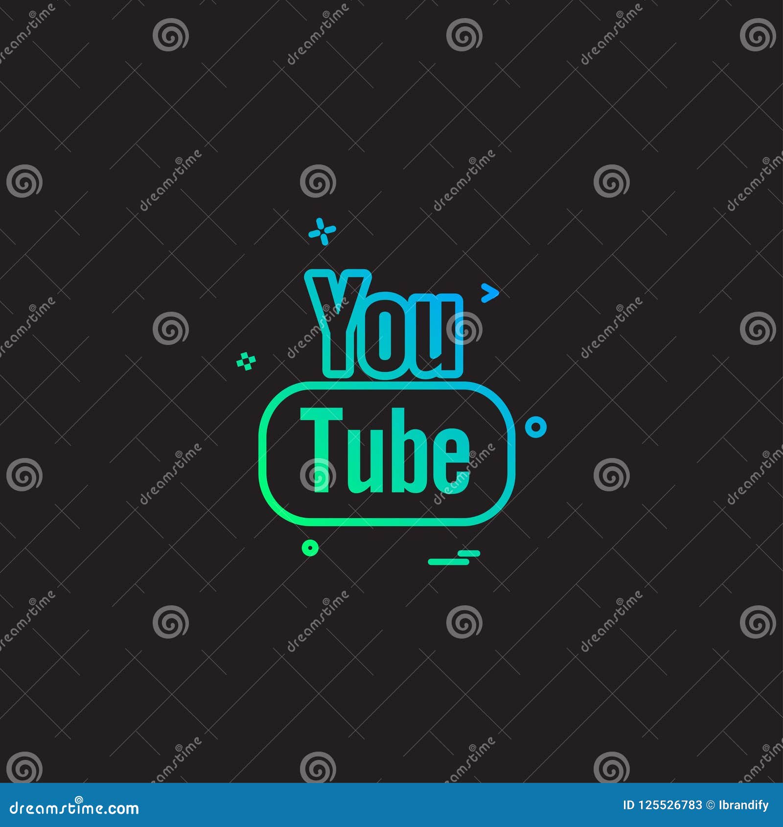 Youtube icon design vector editorial stock photo. Illustration of ...