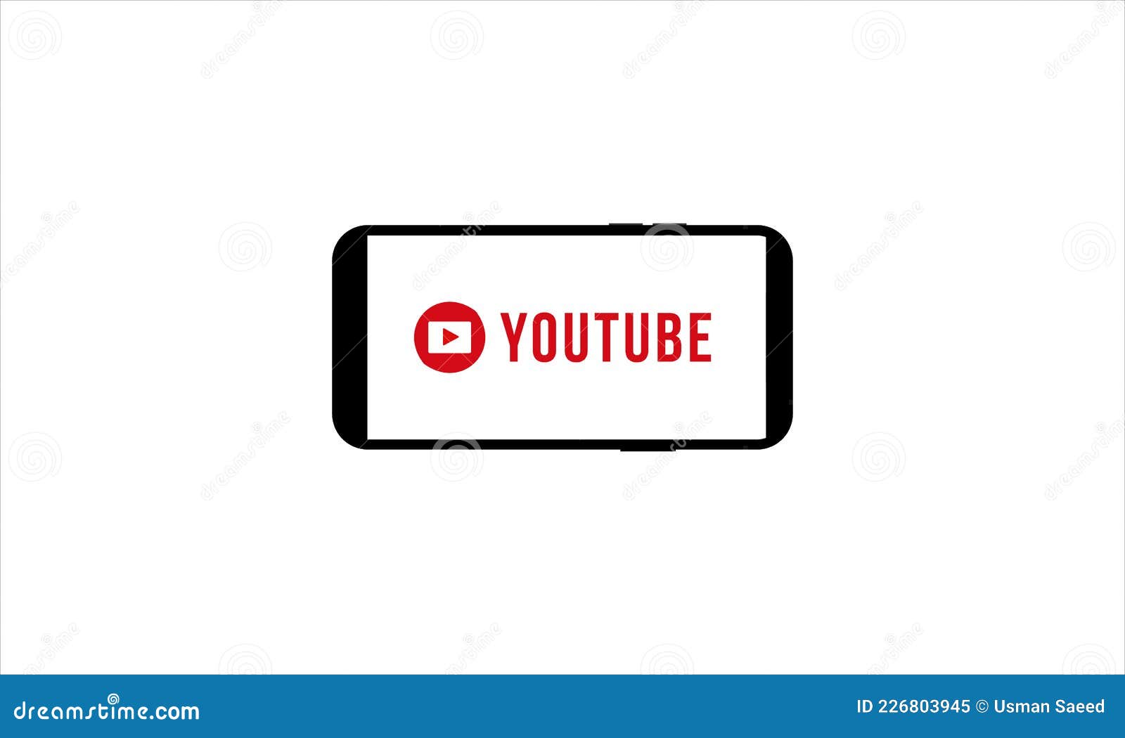 Youtube Icon on Phone Tablet Screen Icon Logo Design Vector ...