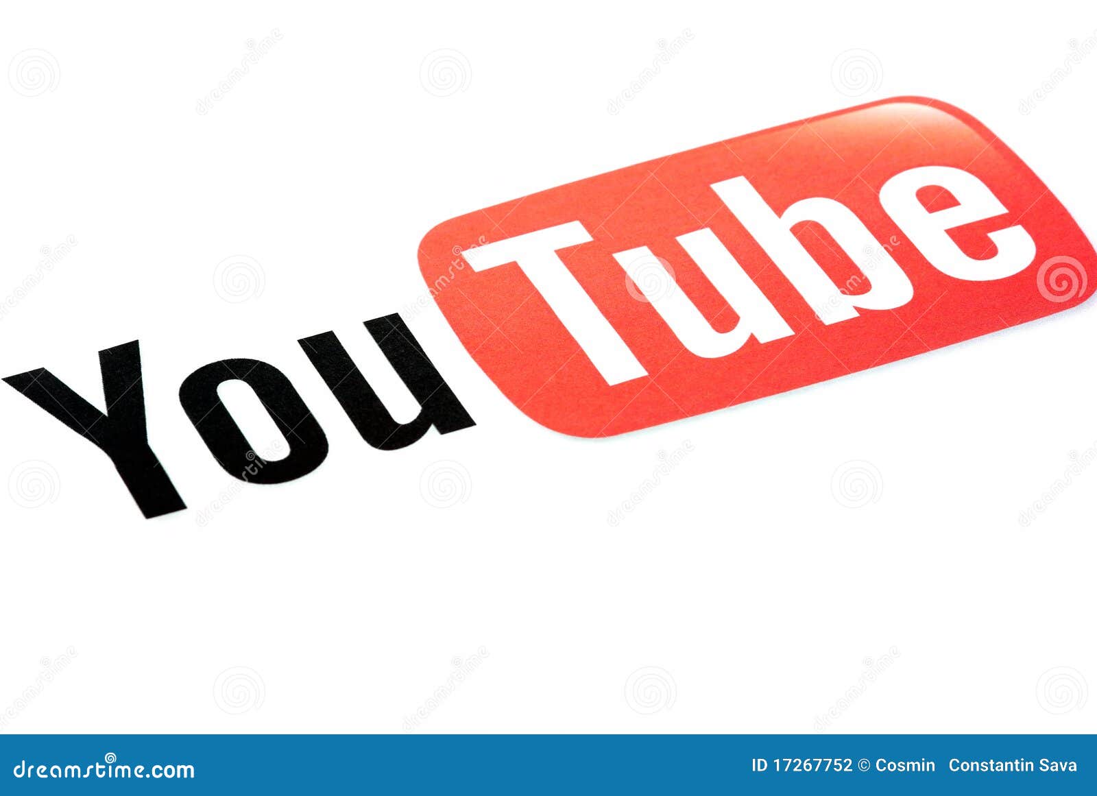 Youtube logo editorial photography. Image of international - 17267752