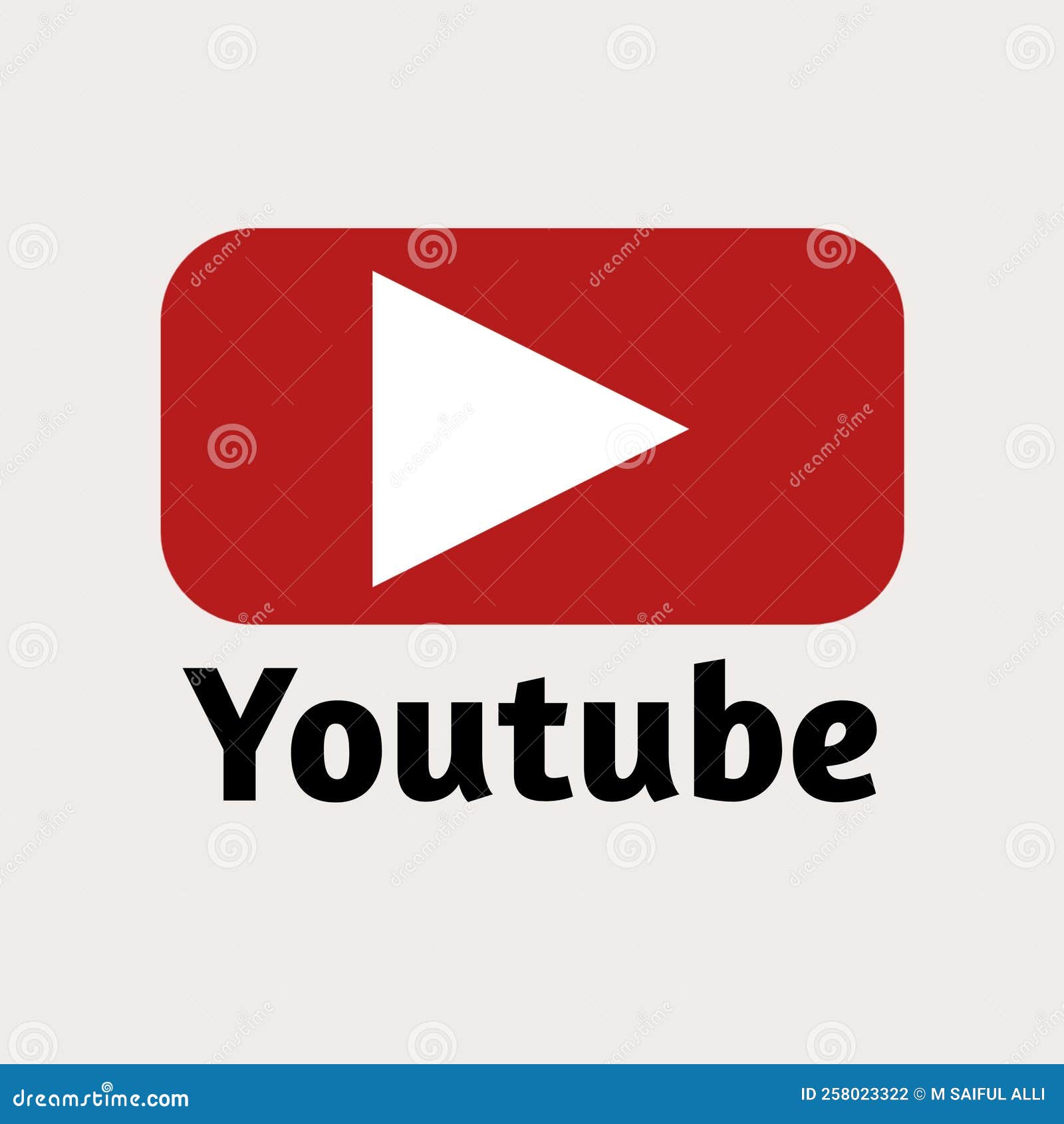 Youtube Logo Illustration Suitable for Creators Editorial Photography ...