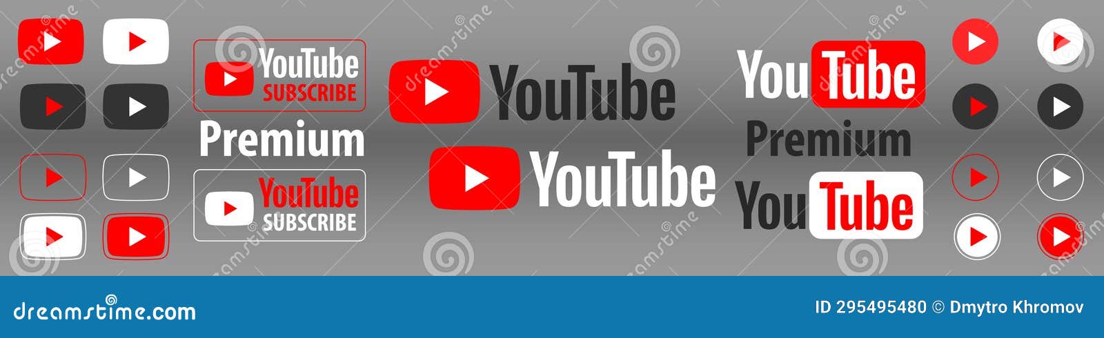 YouTube Logo. a Quality Social Network Element for Your Design. a ...