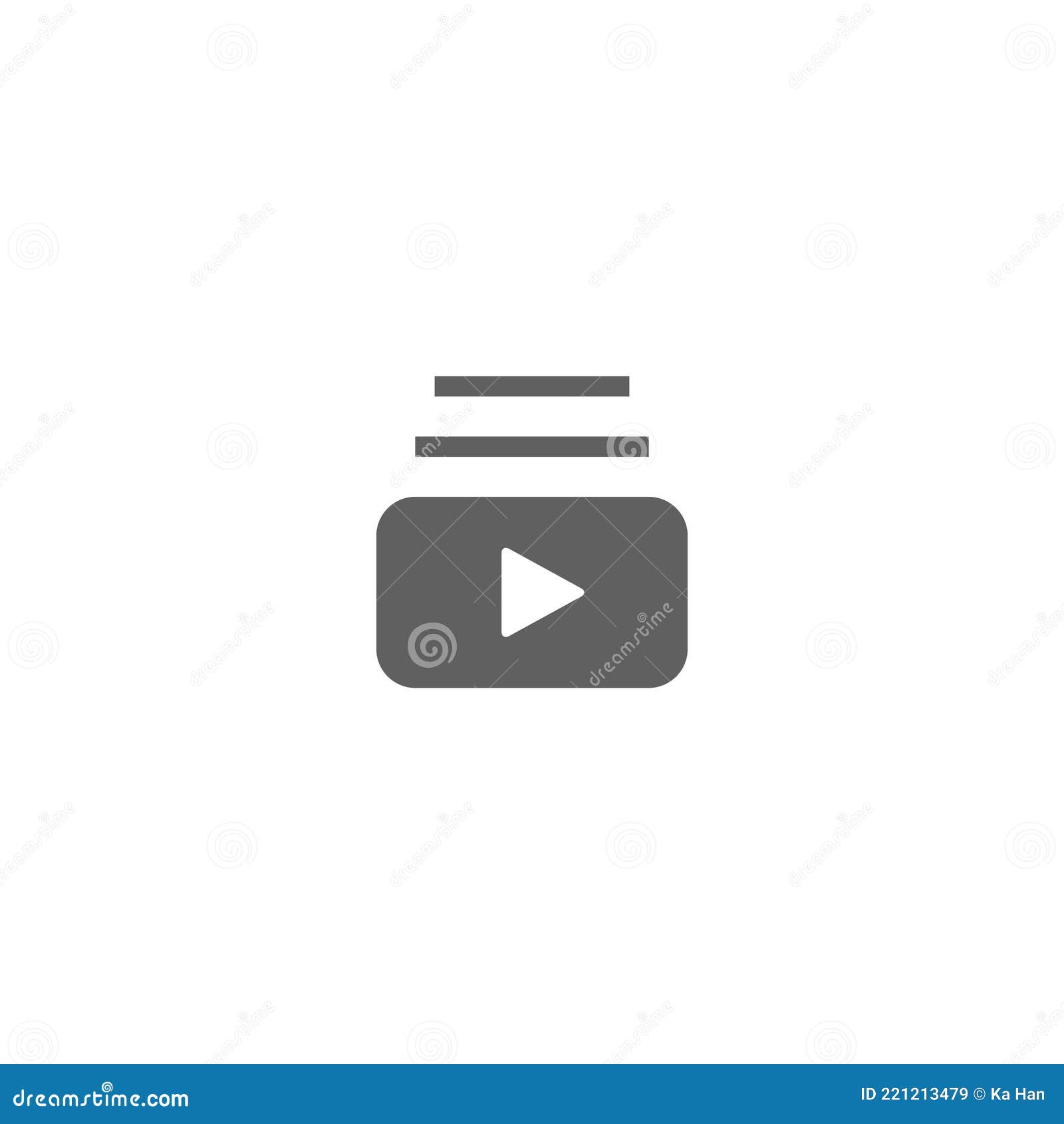 Youtube Subscriptions Button Icon Vector in Trendy Style Stock Vector ...