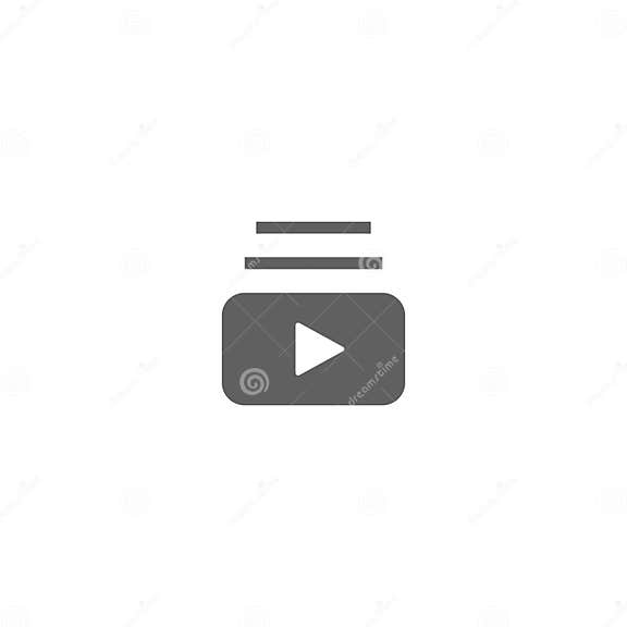 Youtube Subscriptions Button Icon Vector in Trendy Style Stock Vector ...