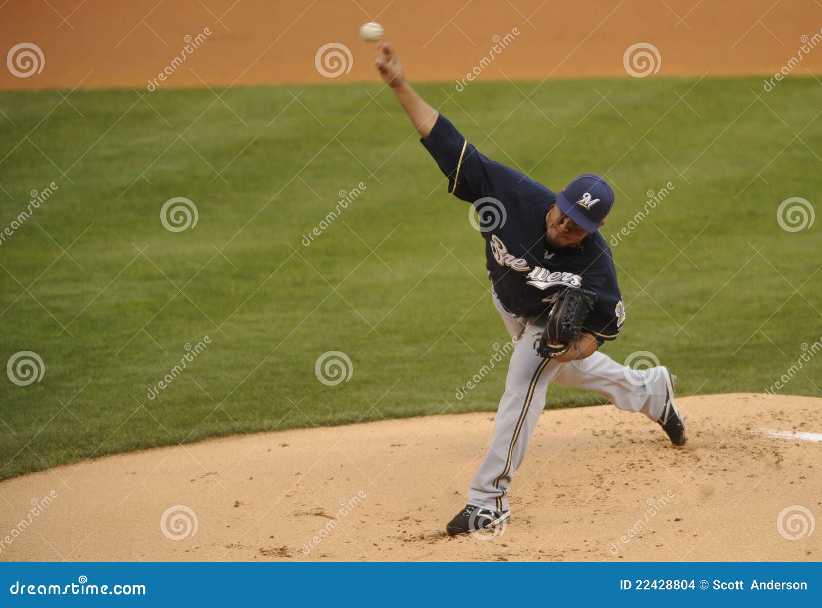 Yovani Gallardo editorial stock image. Image of league - 22428804
