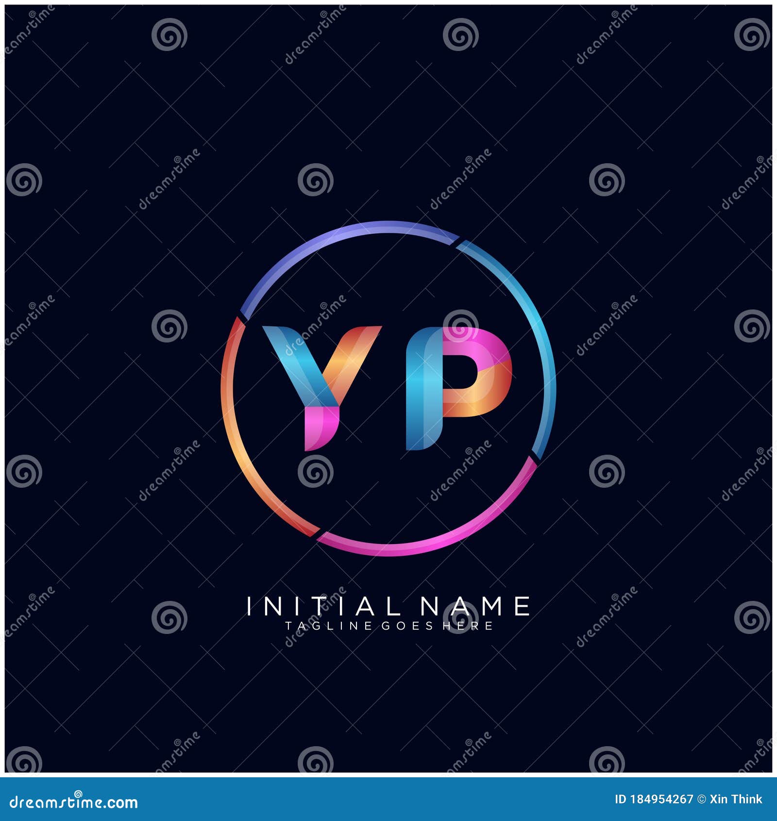 YP Letter Logo Icon Design Template Elements Stock Vector ...