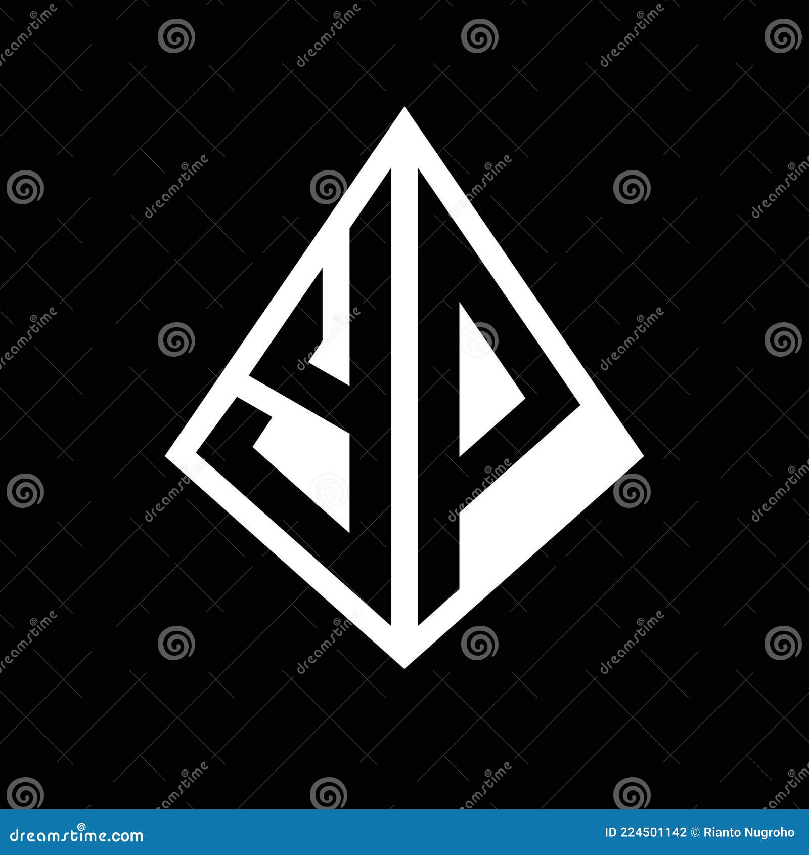 YP Logo Letters Monogram with Prisma Shape Design Template Stock Vector ...