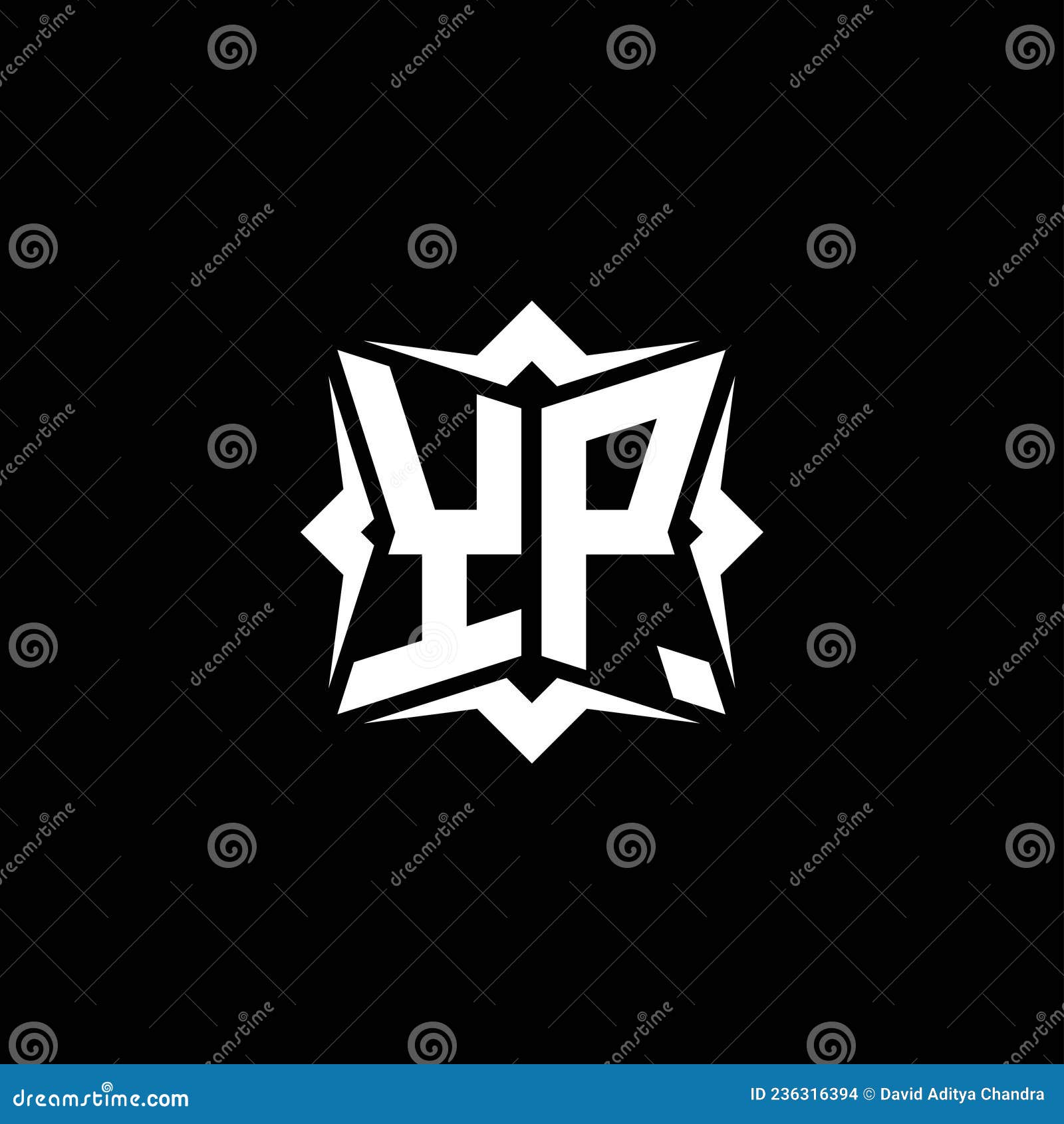 YP Logo Monogram Geometric Modern Design Stock Vector - Illustration of ...