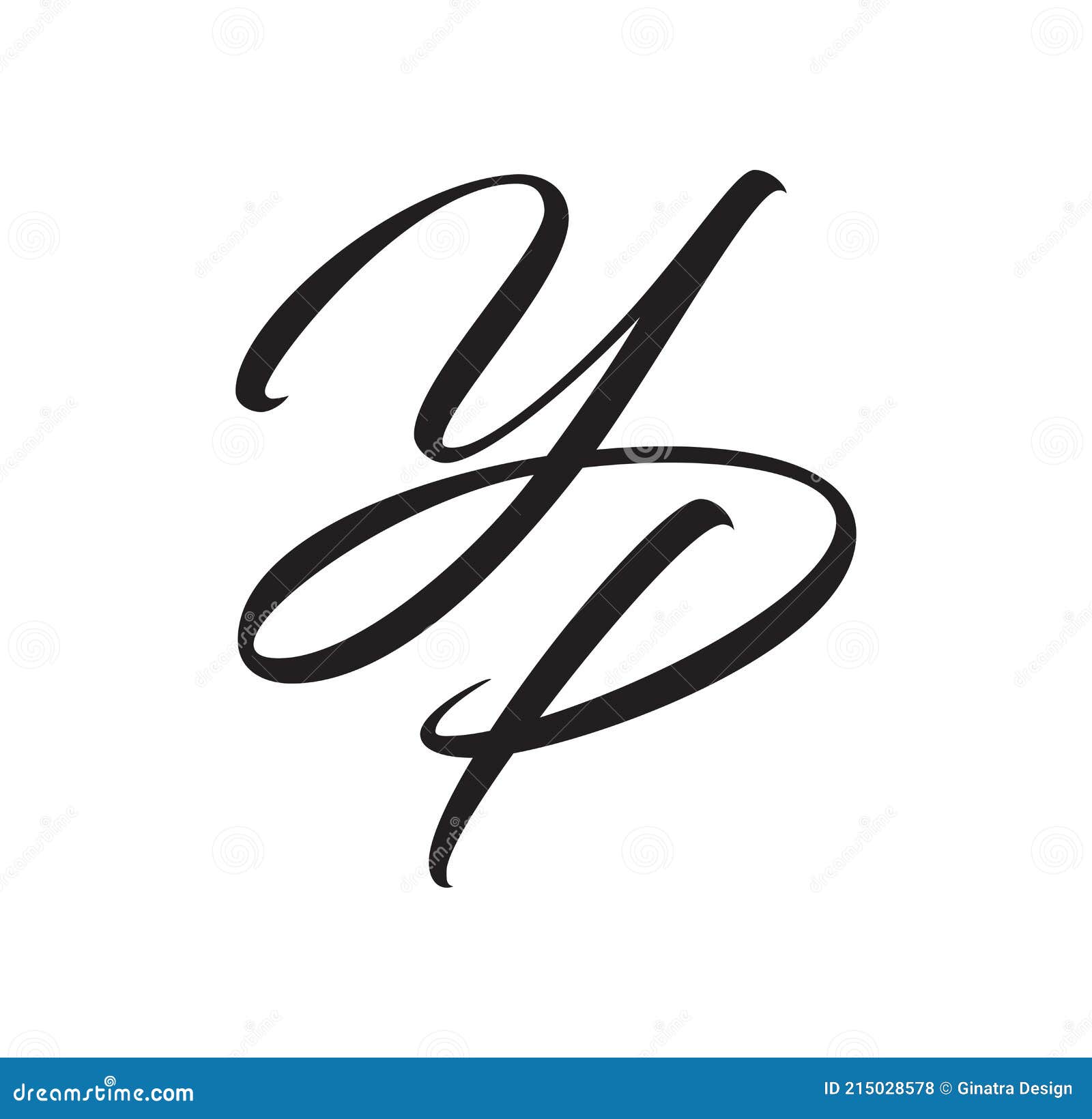 YP Monogram Initial Logo Sign Stock Vector - Illustration of modern ...