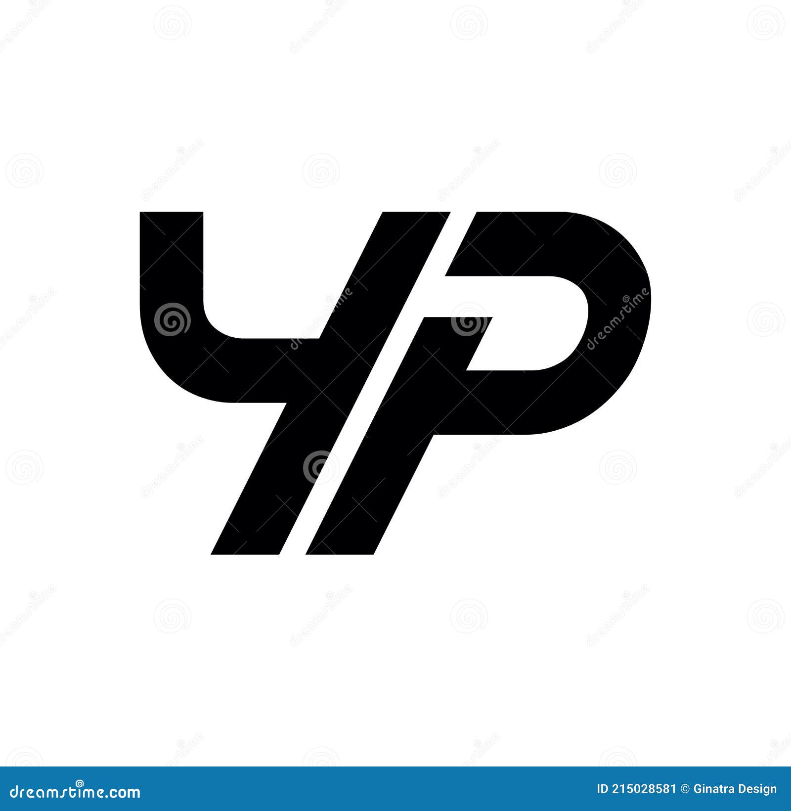 YP Monogram Initial Logo Sign Stock Vector - Illustration of design ...