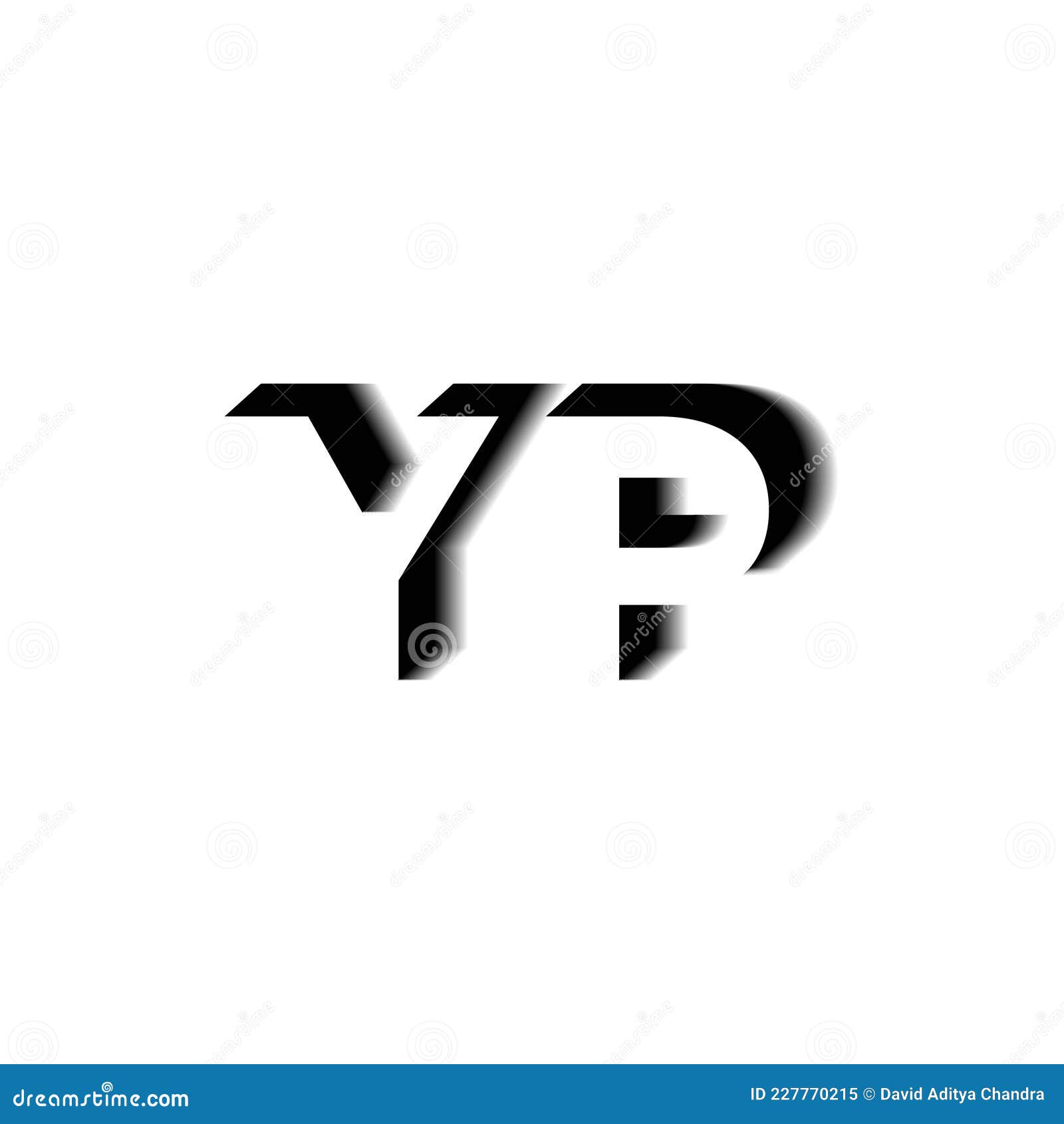 YP Monogram Shadow Shape Style Stock Vector - Illustration of emblem ...