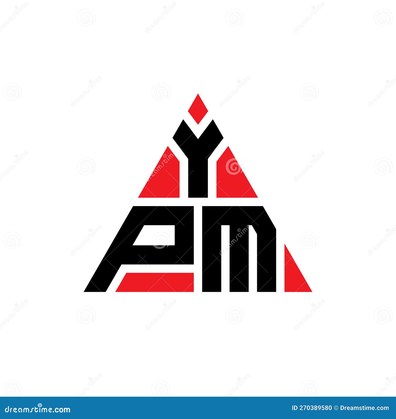 YPM Triangle Letter Logo Design with Triangle Shape. YPM Triangle Logo ...