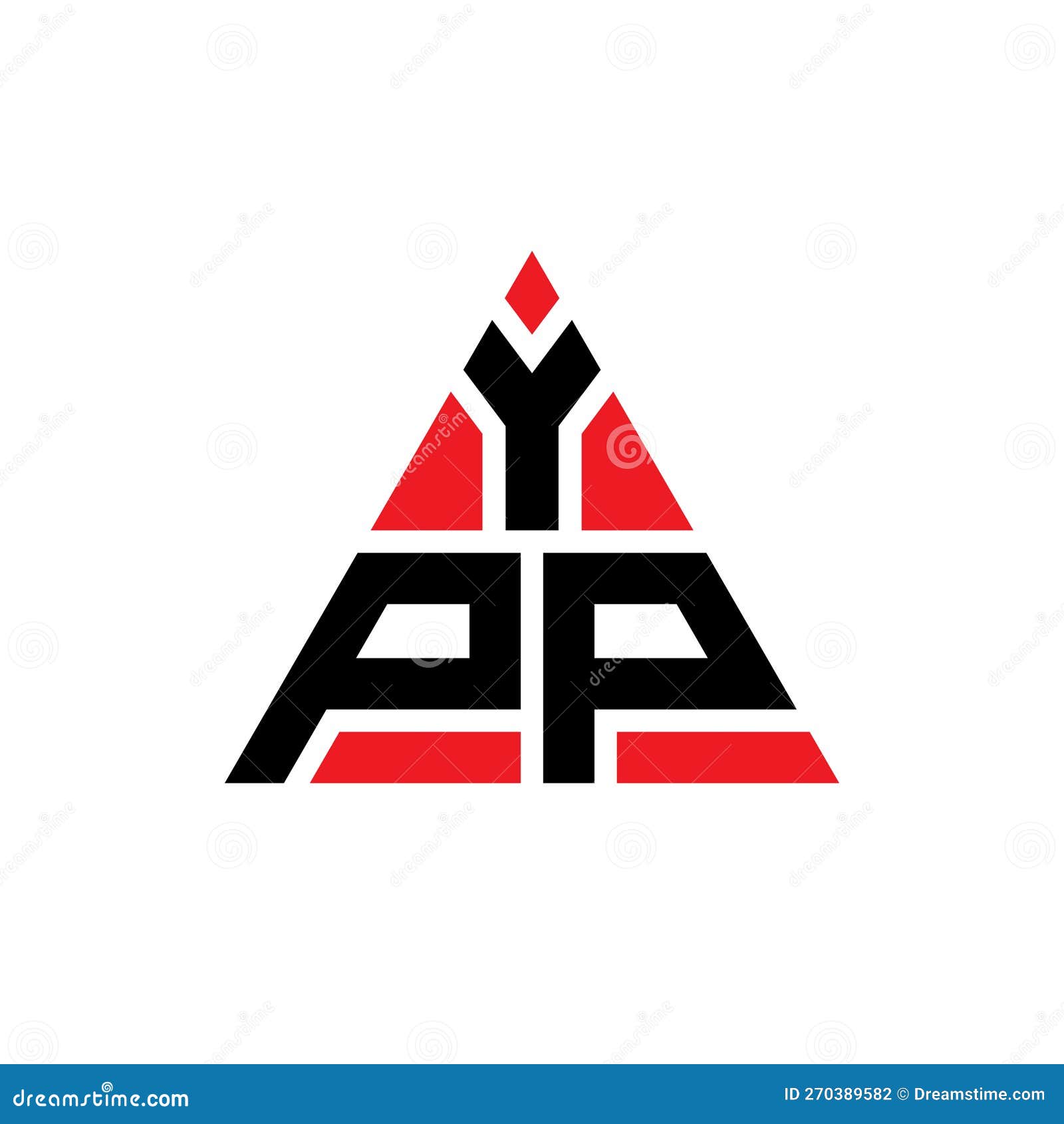 YPP Triangle Letter Logo Design with Triangle Shape. YPP Triangle Logo ...