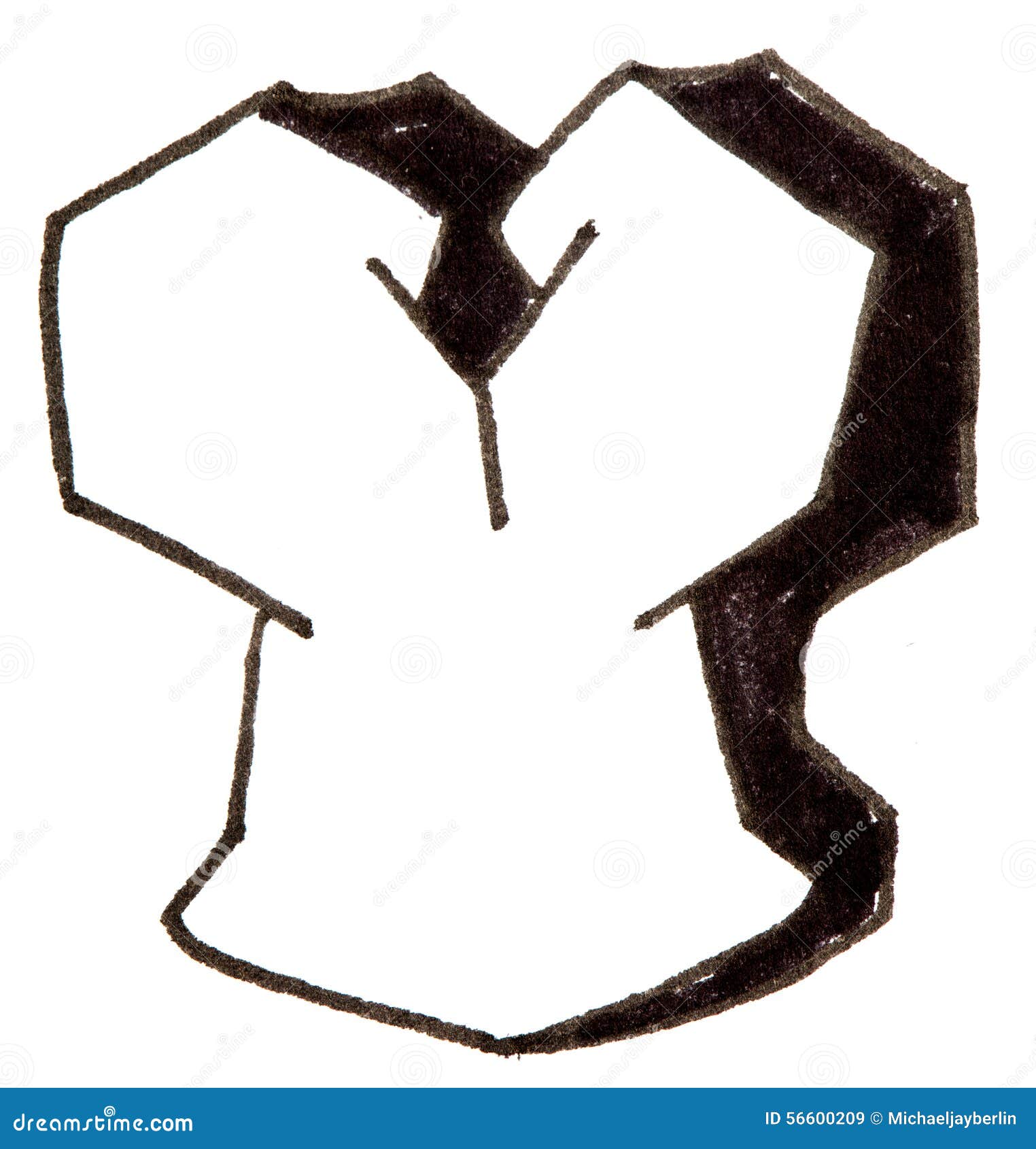 Ypsilon, Alphabet in Der Graffitiart Stockbild - Bild von zeichnung ...