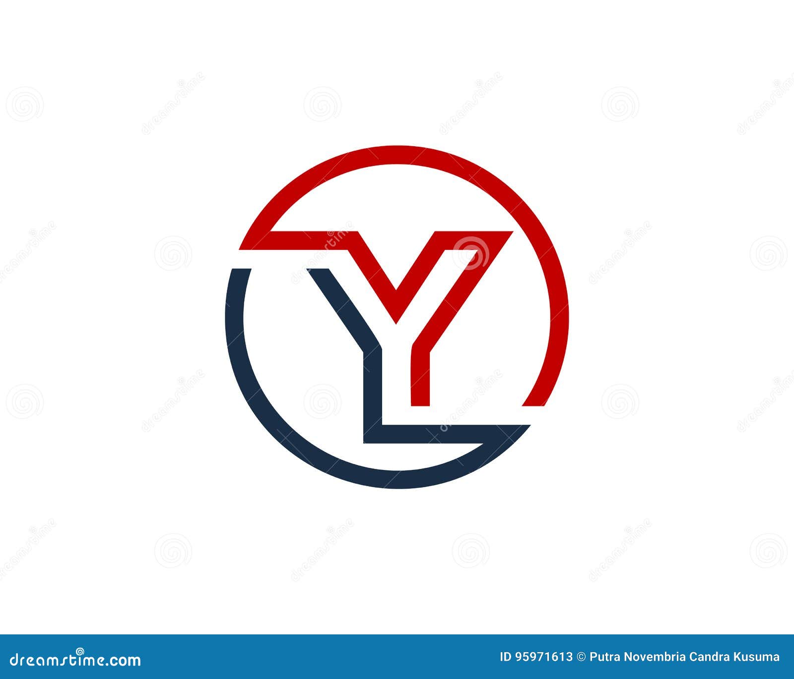 Ypsilon-Kreis-Linie Ikone Logo Design Element Vektor Abbildung ...