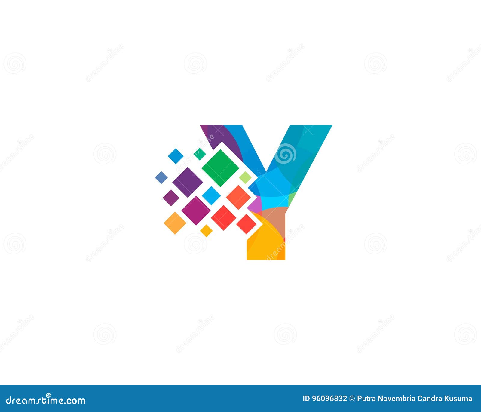 Ypsilon-Pixel-Ikone Logo Design Element Vektor Abbildung - Illustration ...