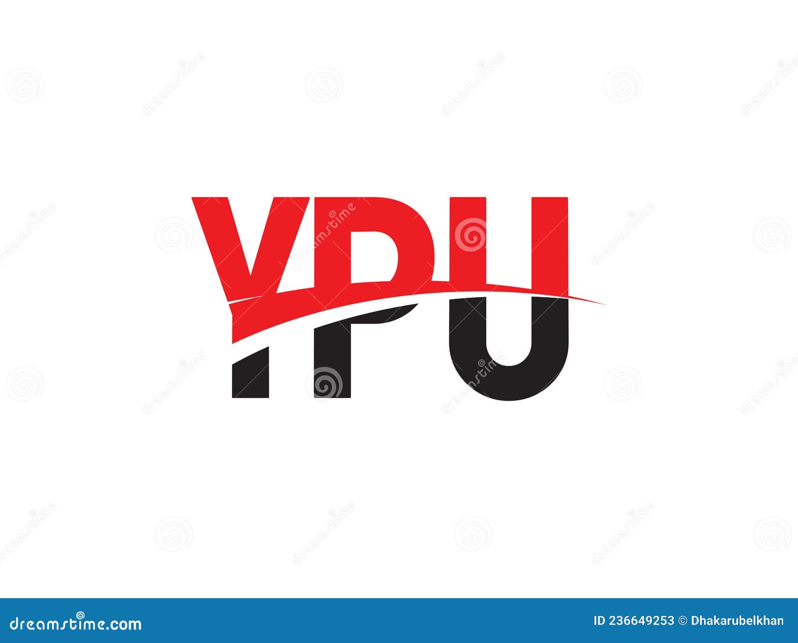 YPU Letter Initial Logo Design Vector Illustration Stock Vector ...