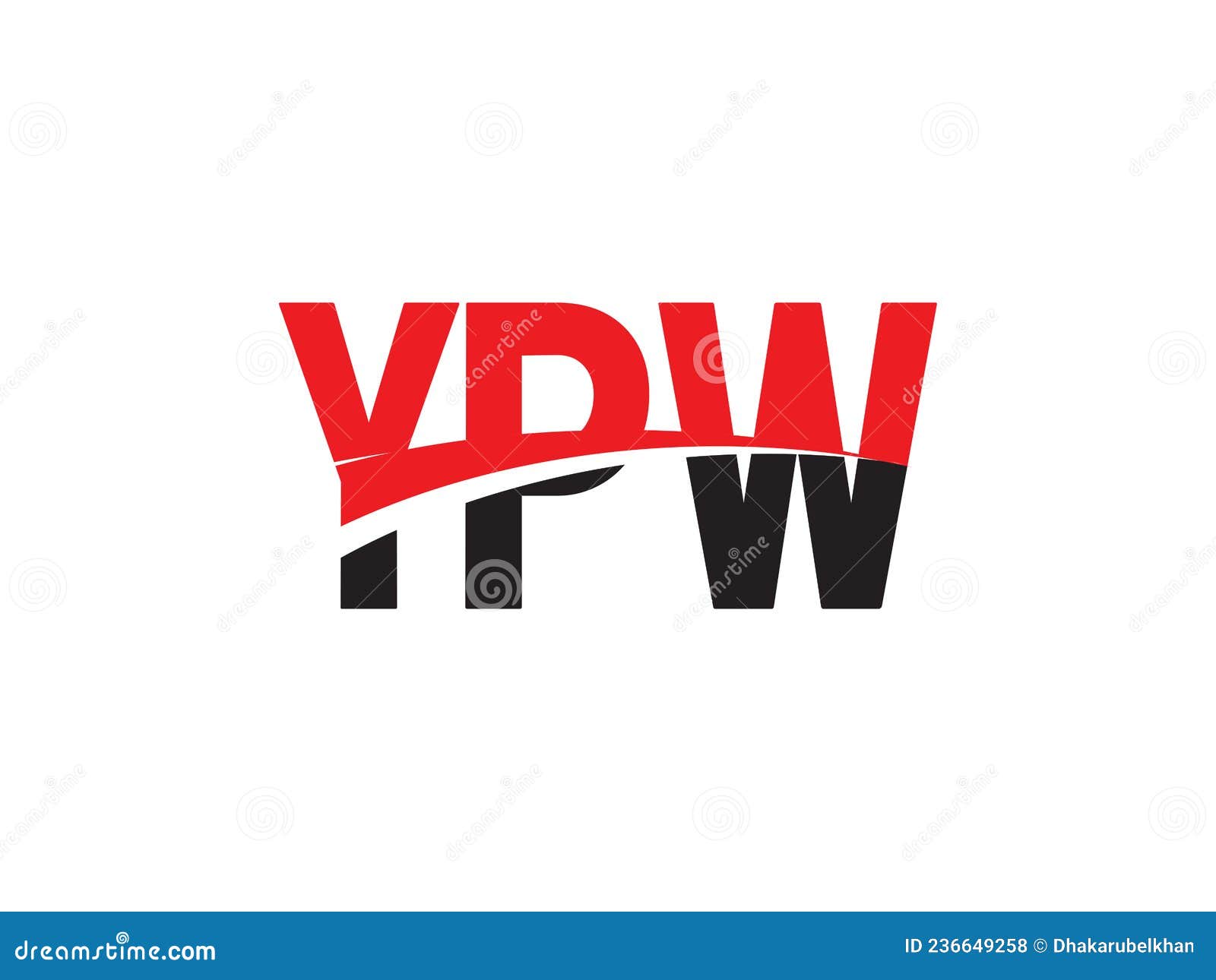 YPW Letter Initial Logo Design Vector Illustration Stock Vector ...