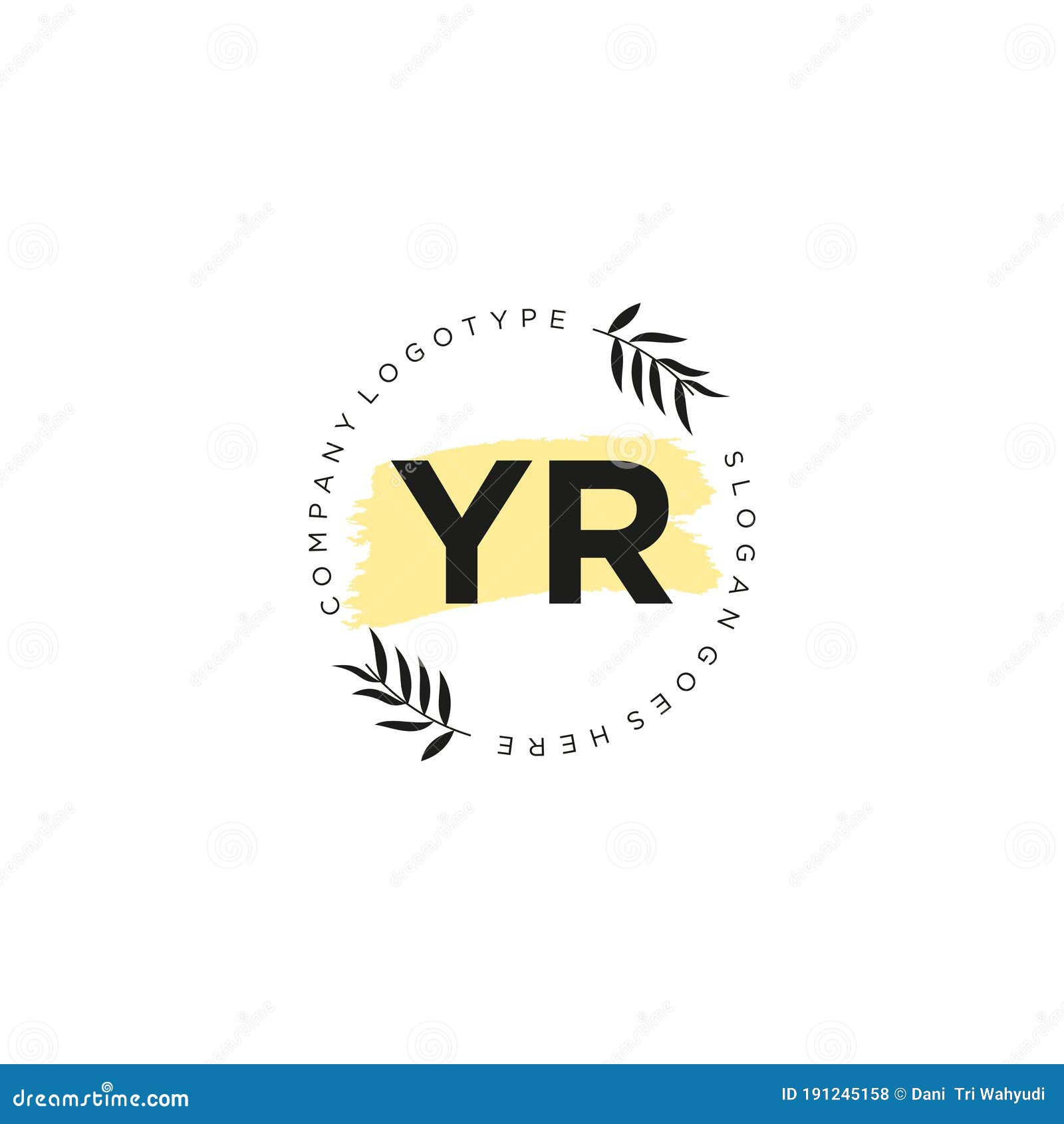 YR Letter Logo Icon Design Template Elements Stock Vector ...
