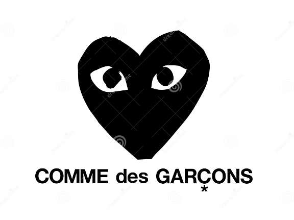 Comme Des Garcons Logo Vector Illustration Editorial Photography ...
