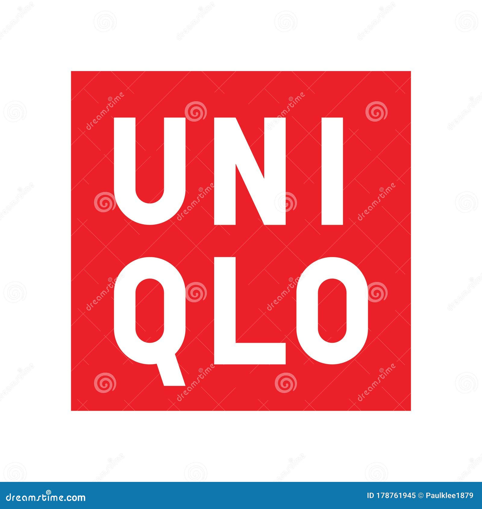 Uniqlo Logo Vector Illustration Editorial Image - Illustration of ...