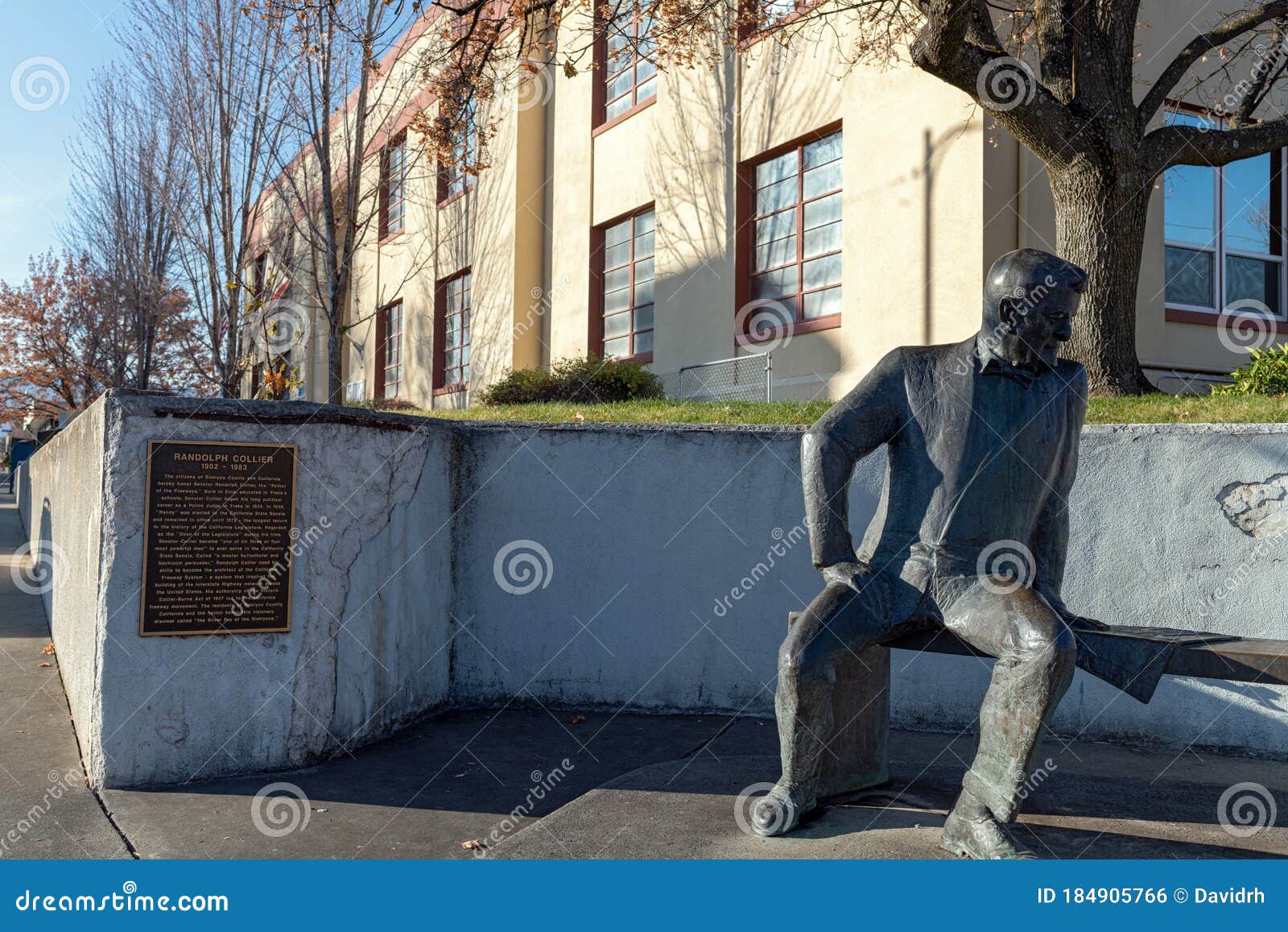 A Bronze Statue of Randolph Collier Sitting on a Bench at the Siskiyou ... A Bronze Statue of Randolph Collier Sitting on a Bench at the Siskiyou ...