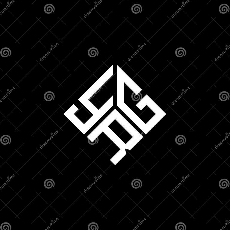 YRG Letter Logo Design on Black Background. YRG Creative Initials ...
