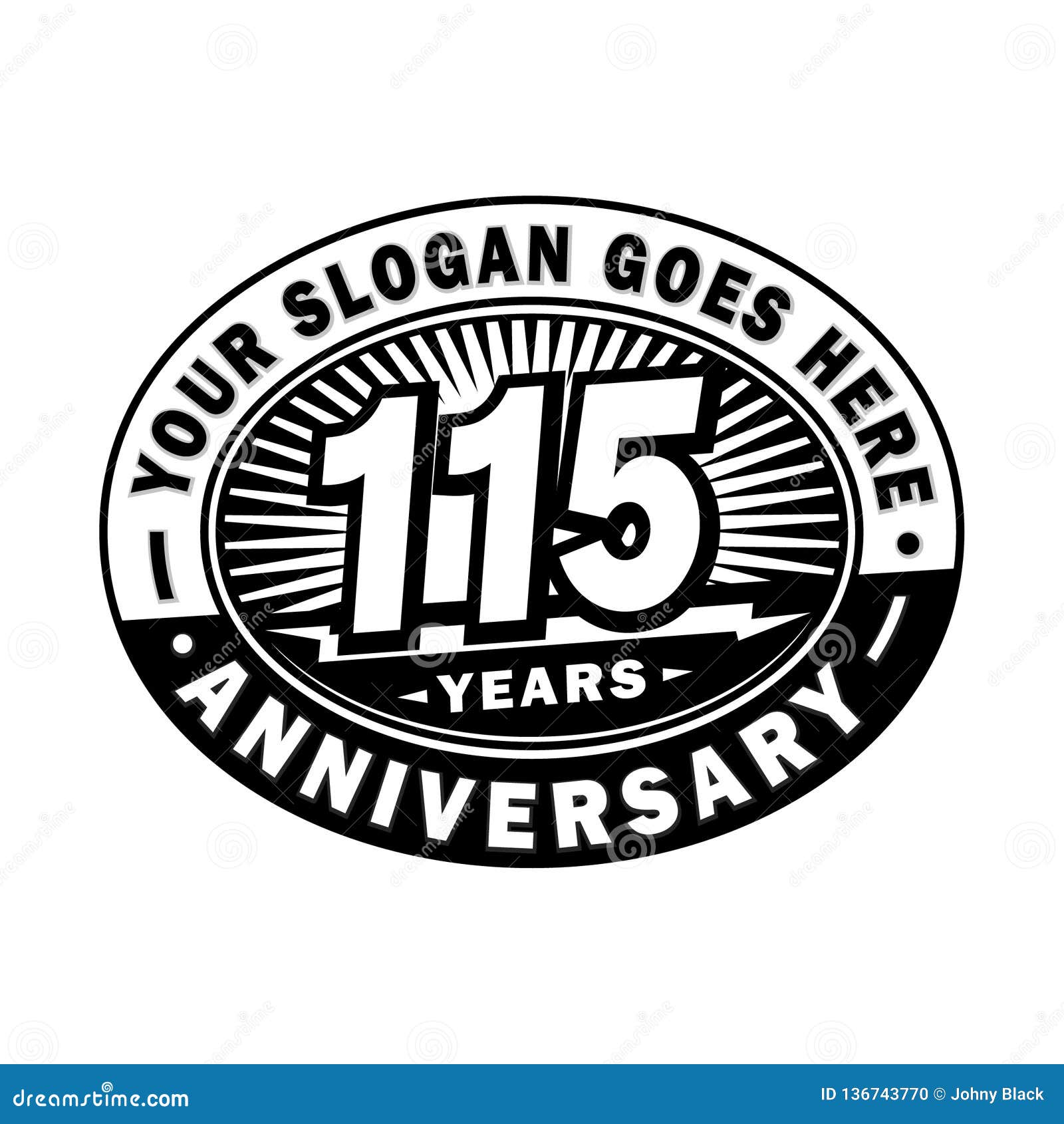 115 Years Anniversary Celebration. 115th Anniversary Logo Design. 115 ...