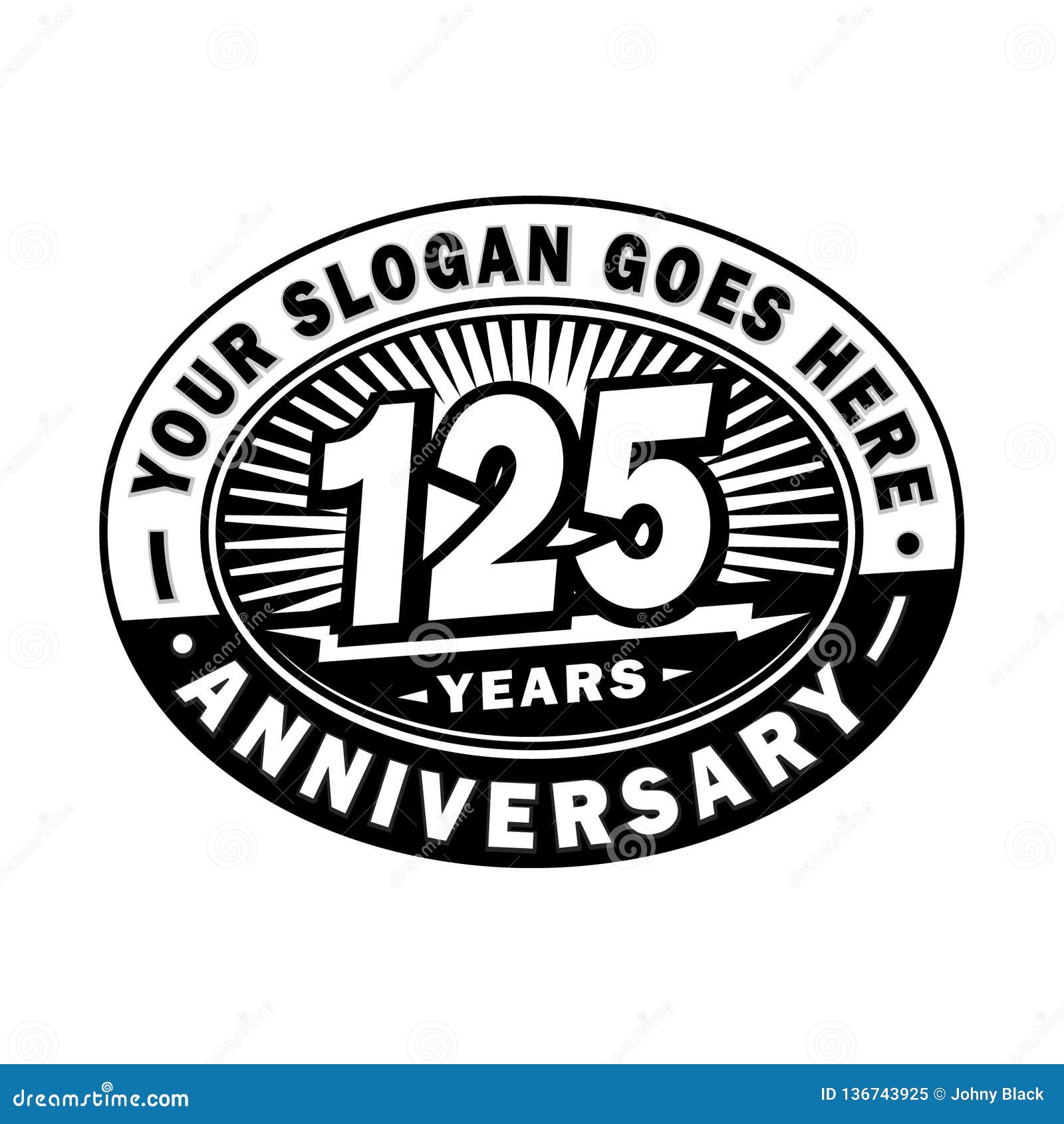 125 Years Anniversary Celebration. 125th Anniversary Logo Design. 125 ...