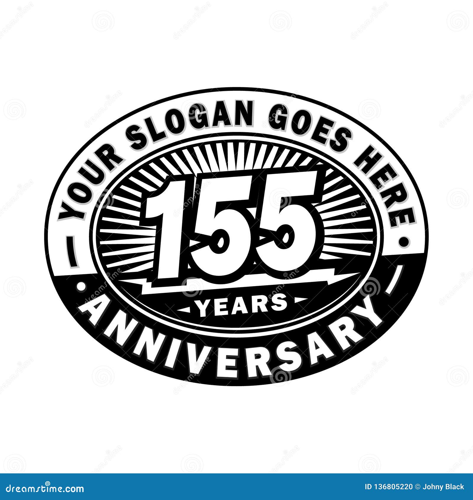155 Years Anniversary Celebration. 155th Anniversary Logo Design. 155 ...