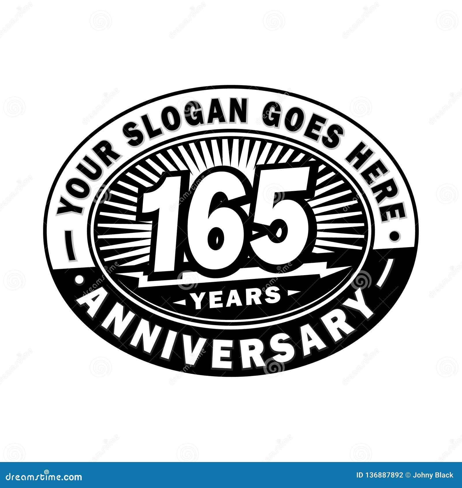 165 Years Anniversary Celebration. 165th Anniversary Logo Design. 165 ...