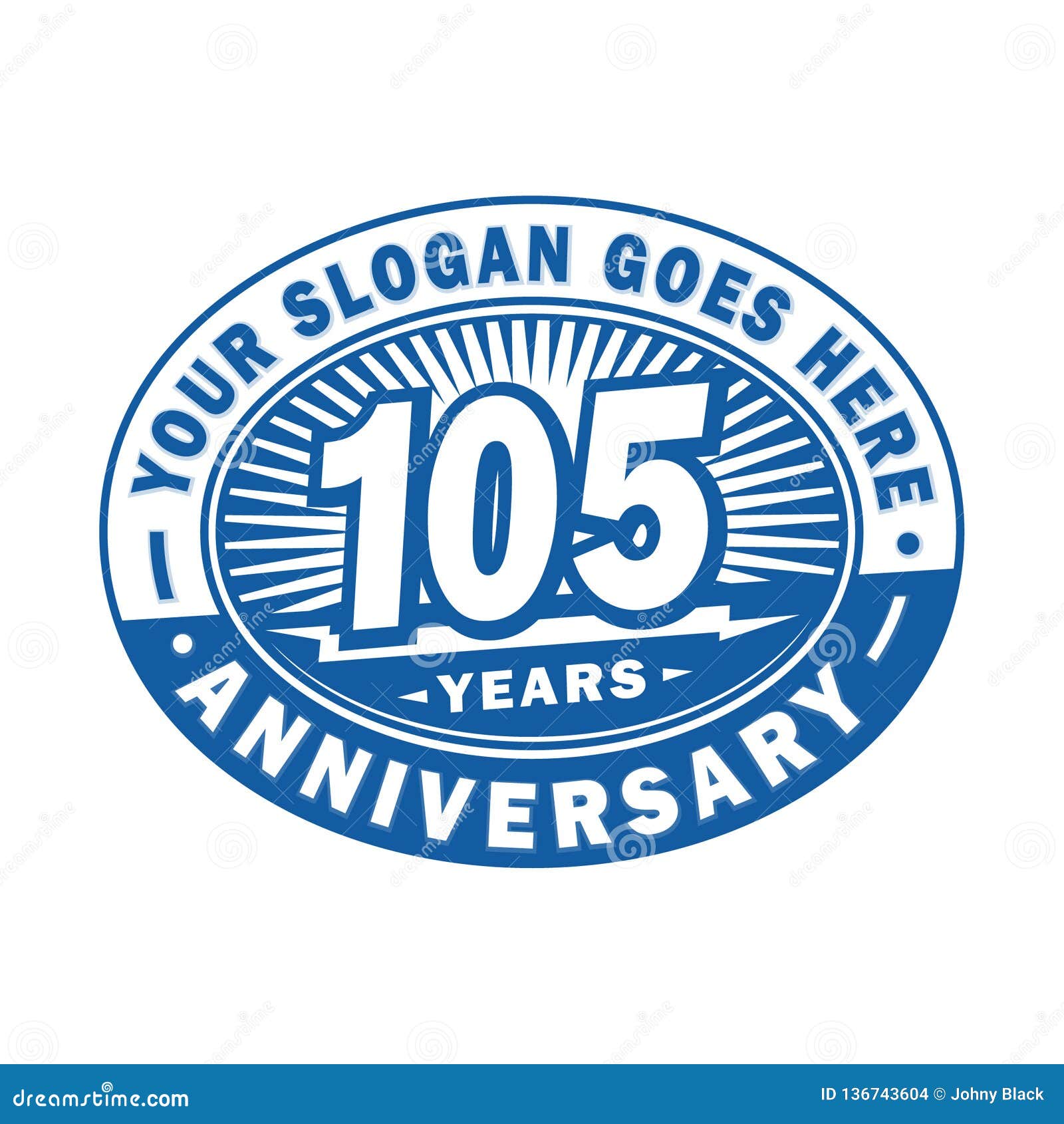 105 Years Anniversary Celebration. 105th Anniversary Logo Design. 105 ...