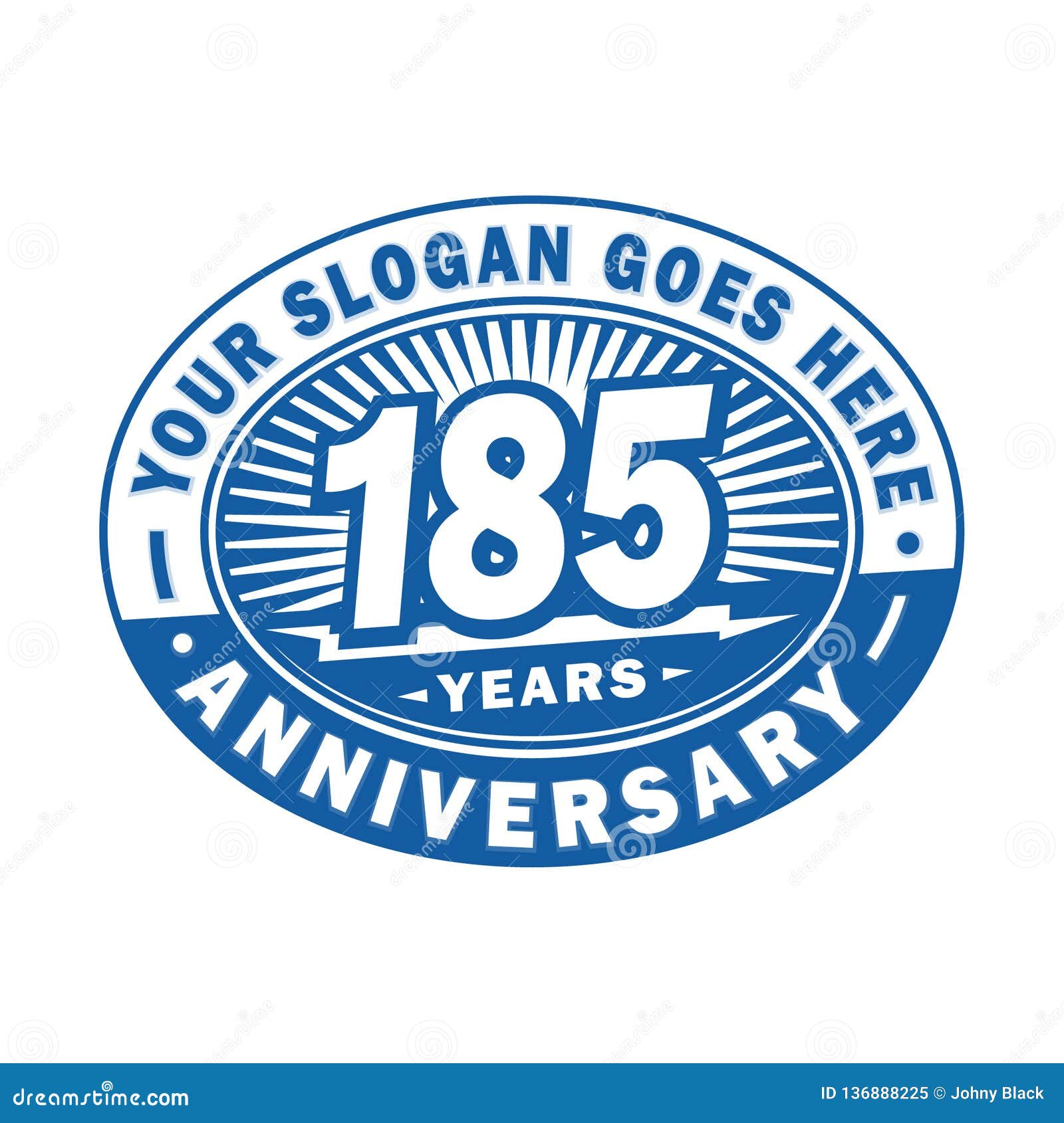 185 Years Anniversary Celebration. 185th Anniversary Logo Design. 185 ...
