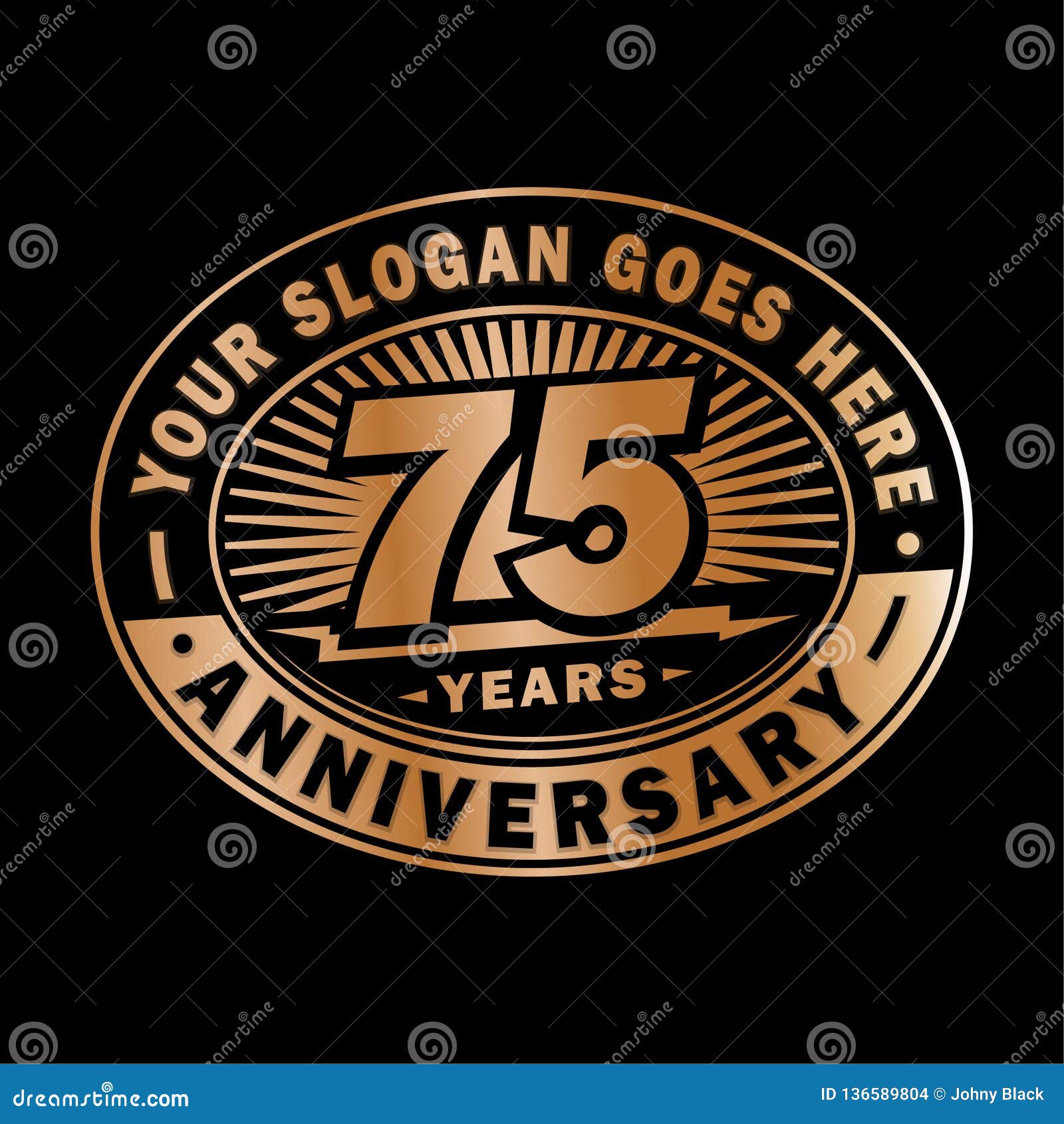 Seventy-fifth Birthday Or Anniversary Cake Royalty-Free Stock Photo ...