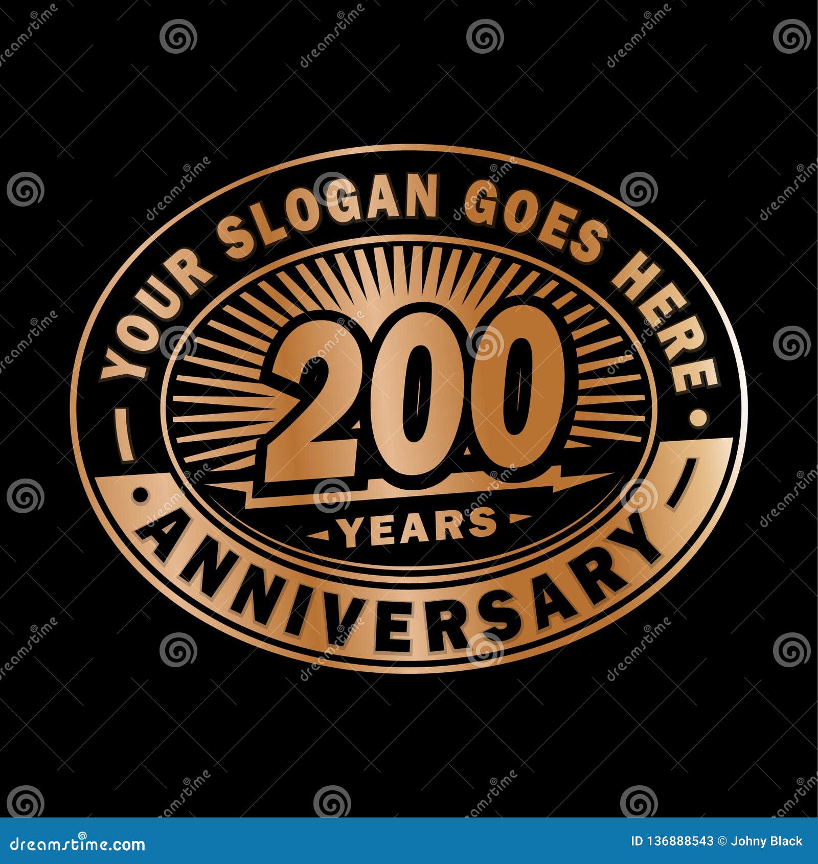 200 Years Anniversary Celebration. 200th Anniversary Logo Design. 200 ...