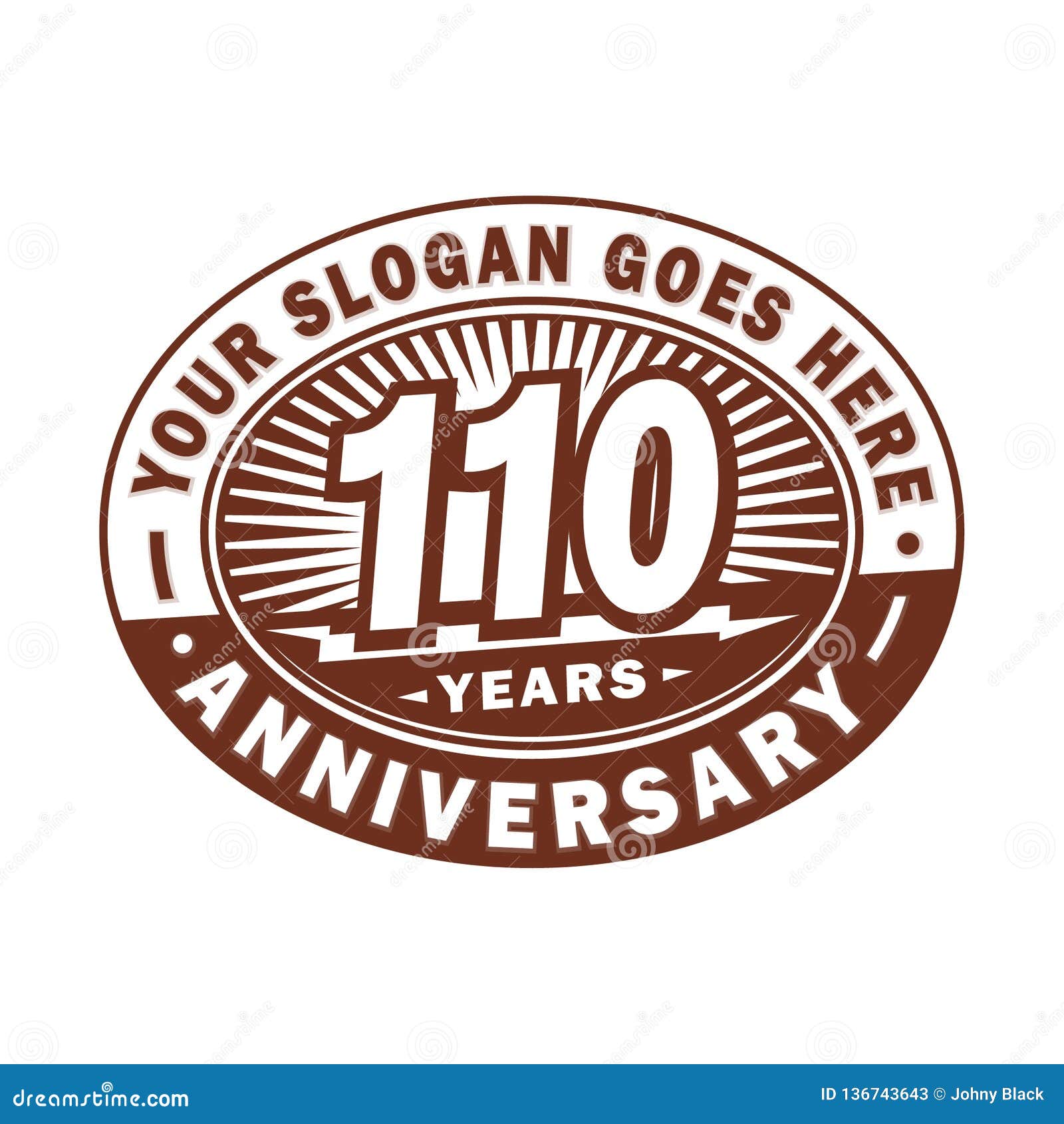 110 Years Anniversary Celebration. 110th Anniversary Logo Design. 110 ...