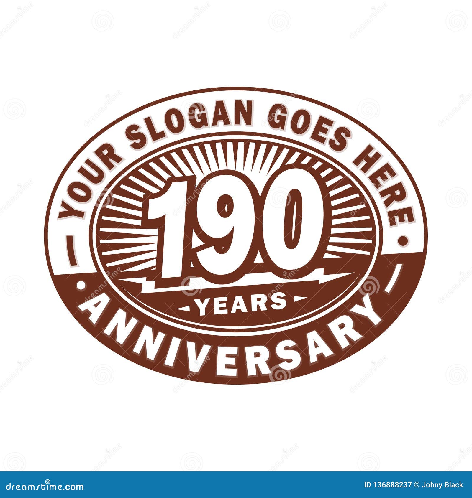 190 Years Anniversary Celebration. 190th Anniversary Logo Design. 190 ...