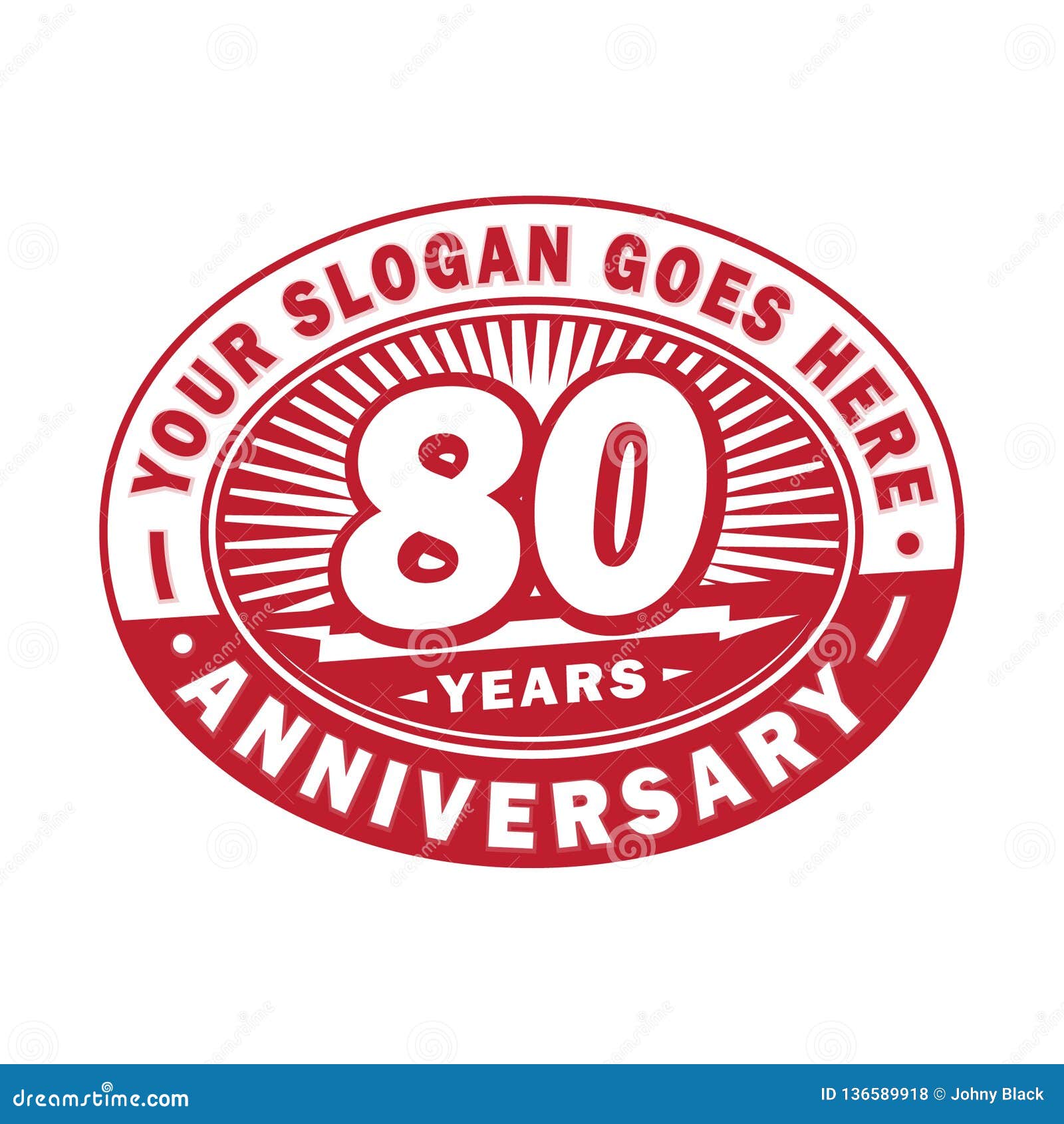 80 Years Anniversary Celebration. 80th Anniversary Logo Design. Eighty ...