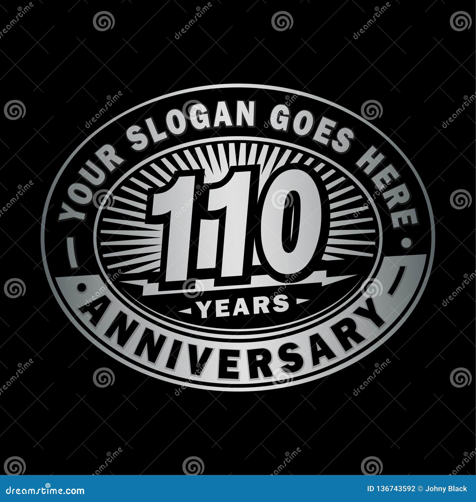 110 Years Anniversary Celebration. 110th Anniversary Logo Design. 110 ...