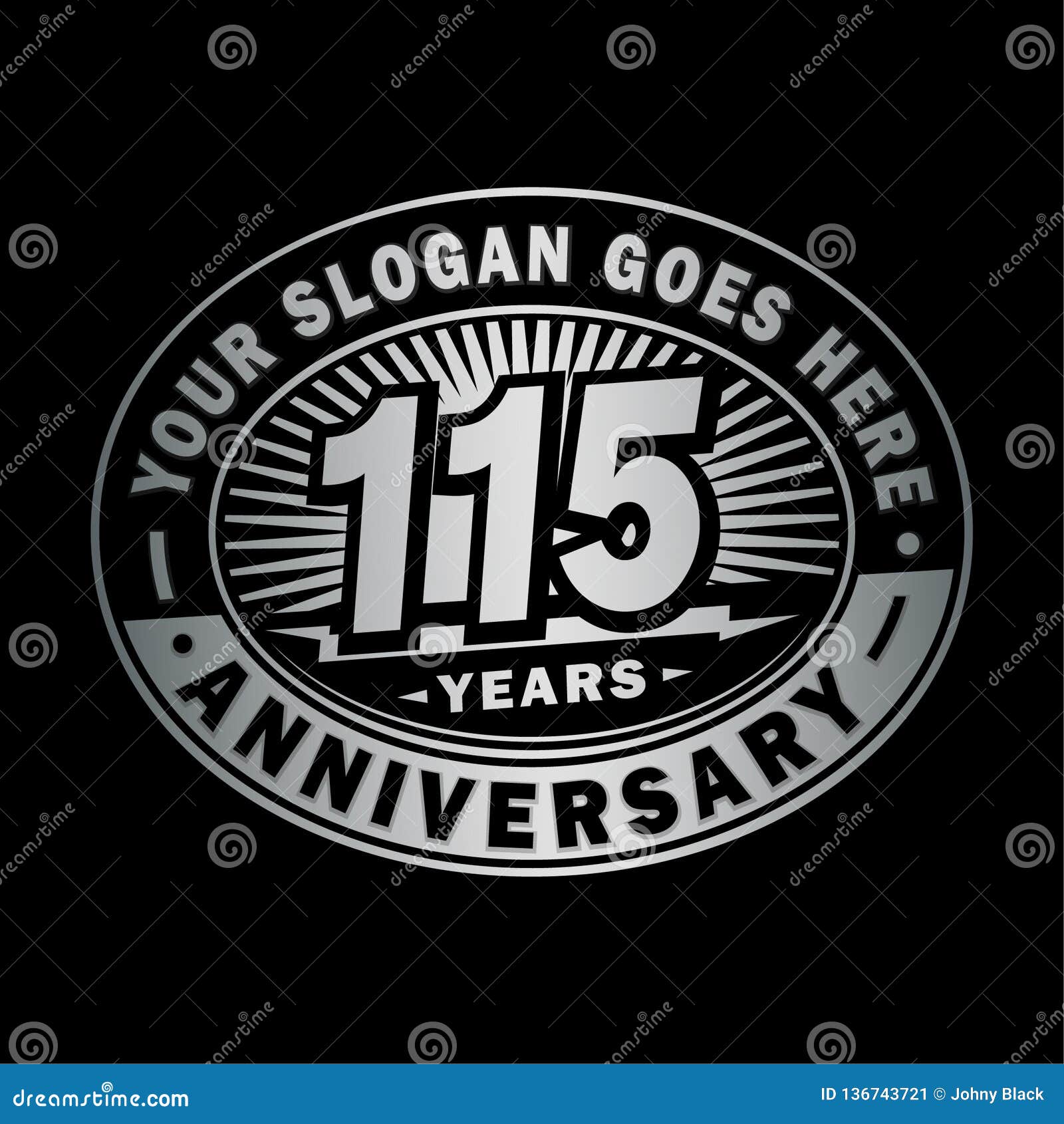 115 Years Anniversary Celebration. 115th Anniversary Logo Design. 115 ...